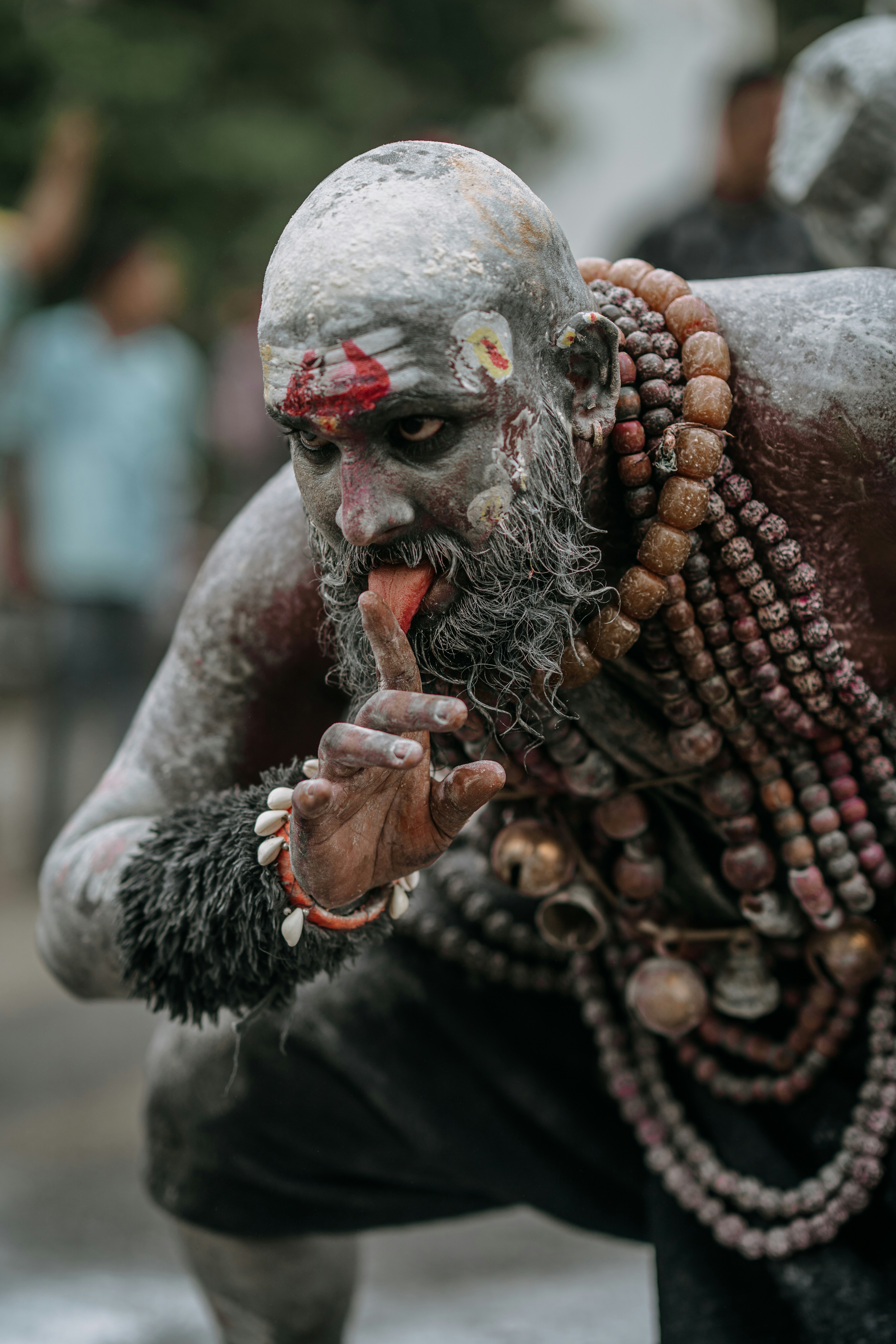 Gesture of Silence: Silent Foam and Painted Warrior