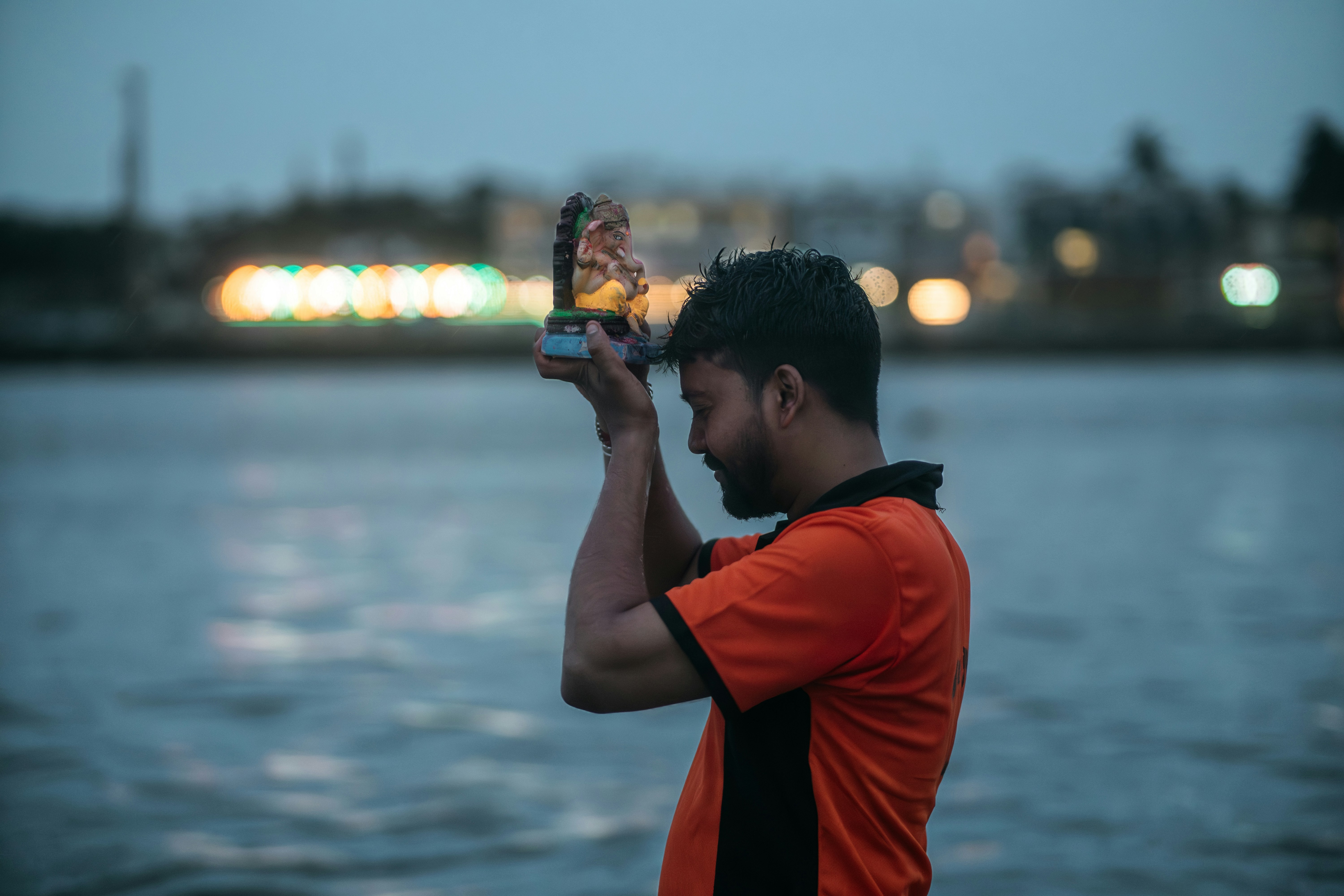 A Quiet Moment: The Shaped Lens of Focus Over Water