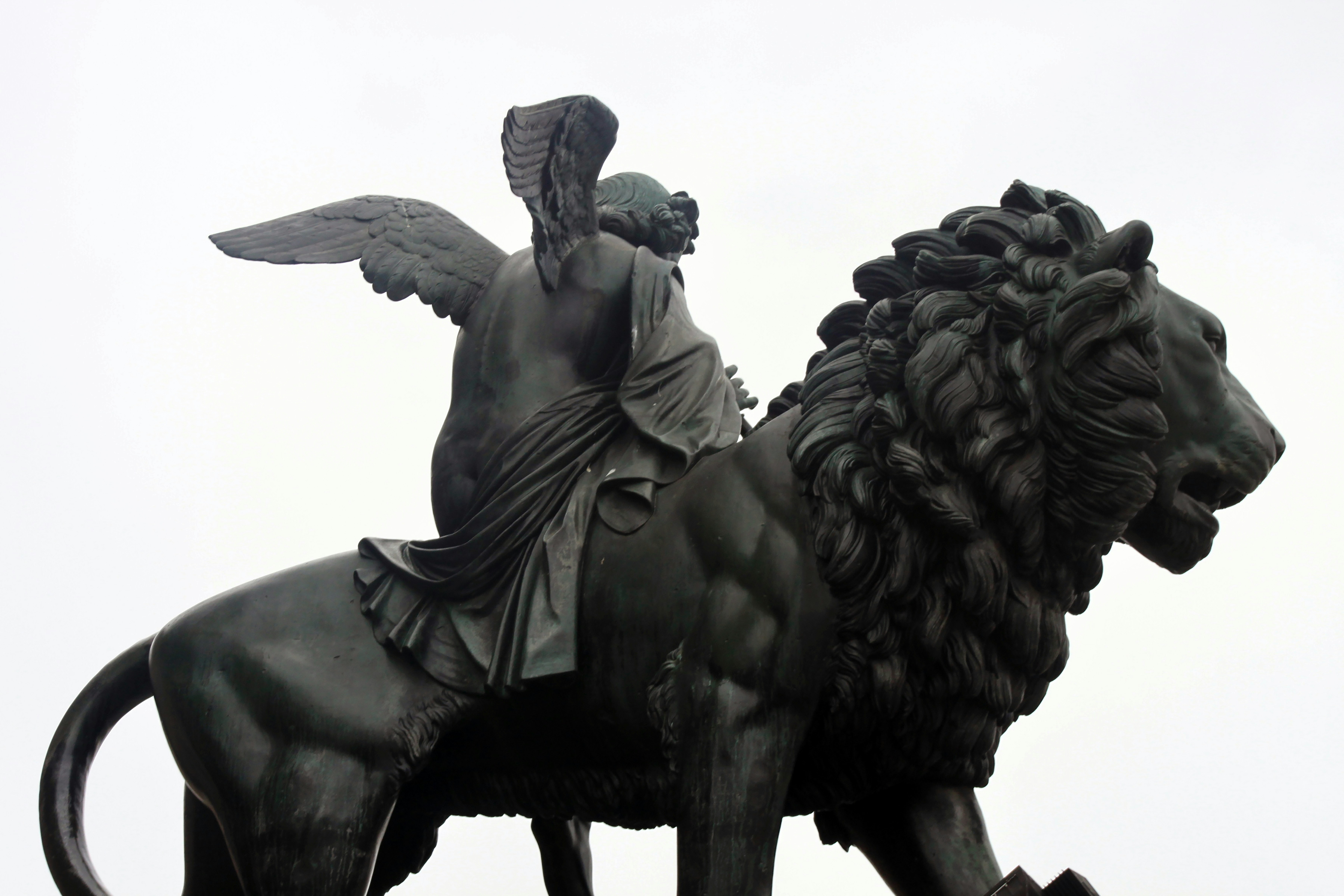 Guarding Grace: A Winged Rider on the Steed