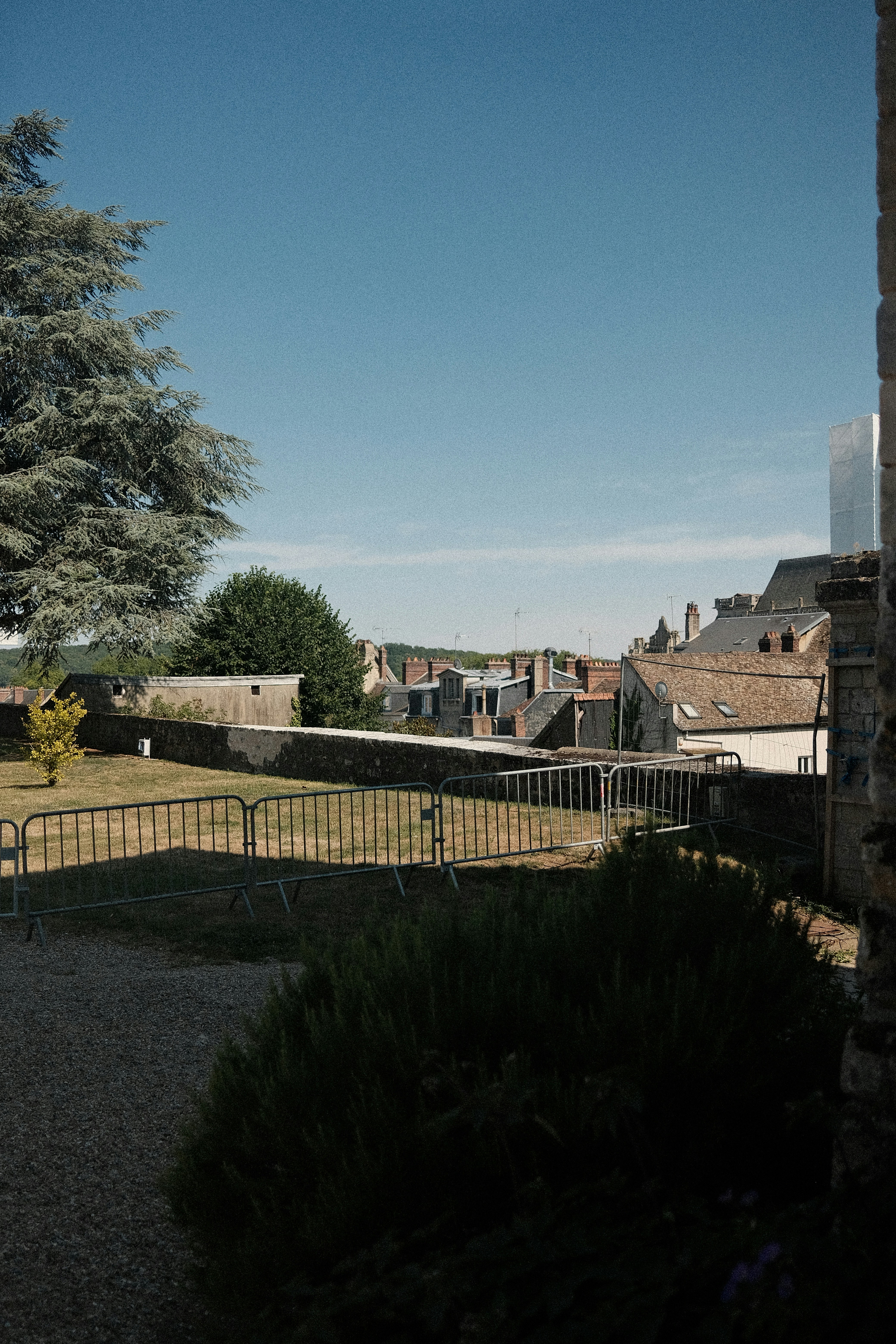 Rooftops and Blue Sky: A Quiet Street Overlook