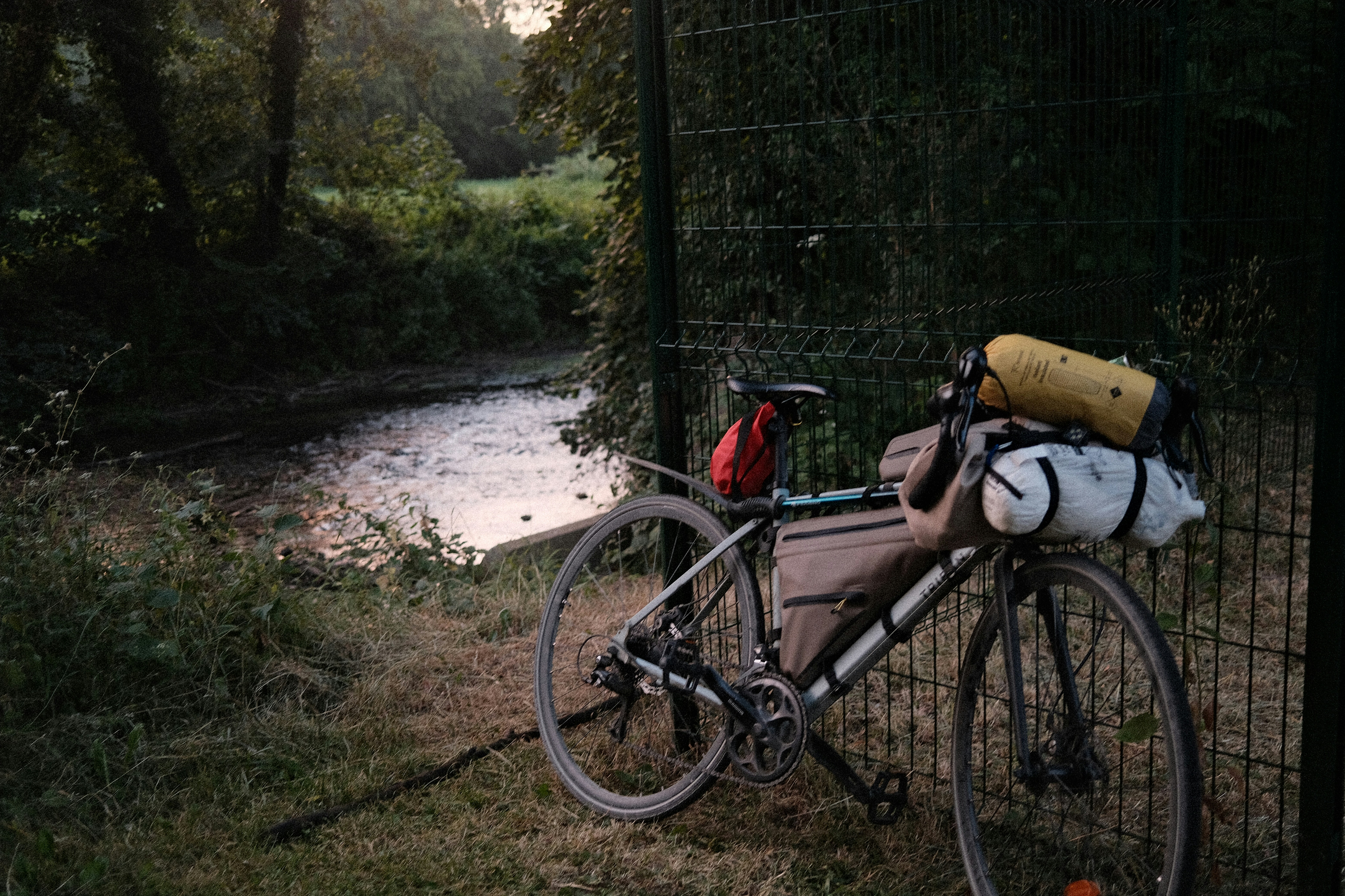 Bike by the River: A Pack of Essentials in a Quiet Ride