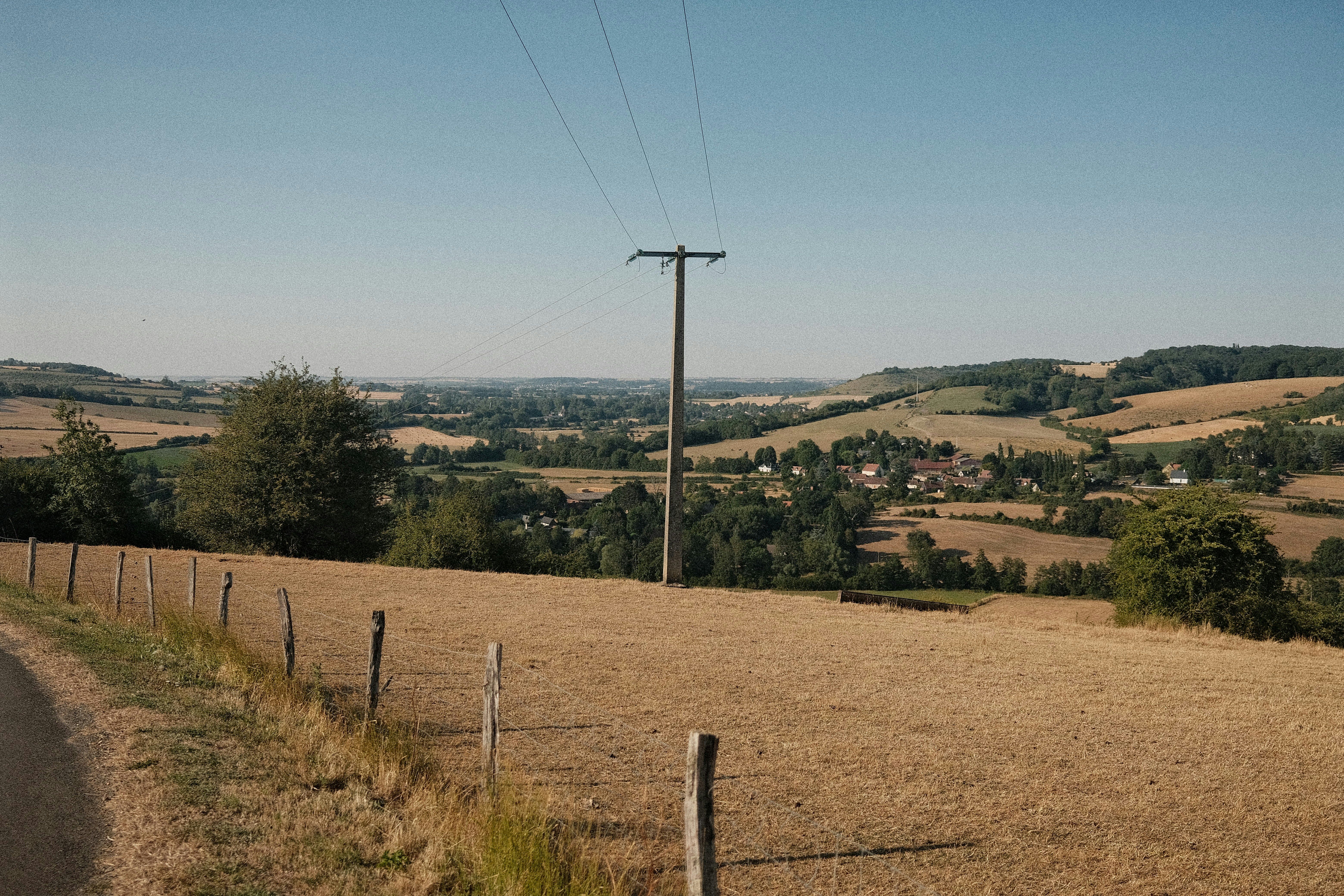 Powdered Prairie Road Toward a Quiet Horizon