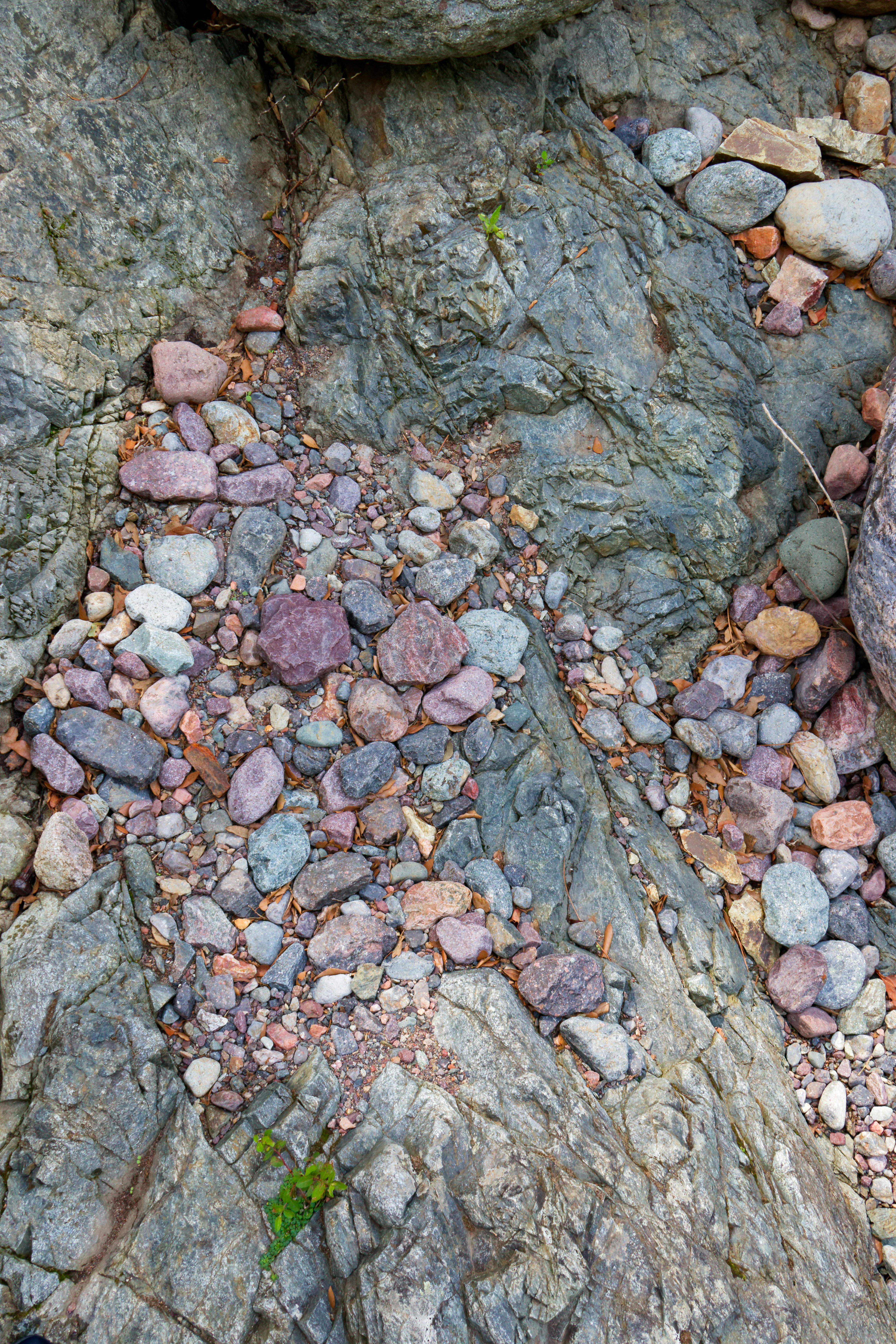 Pebbled Echoes in Weathered Granite