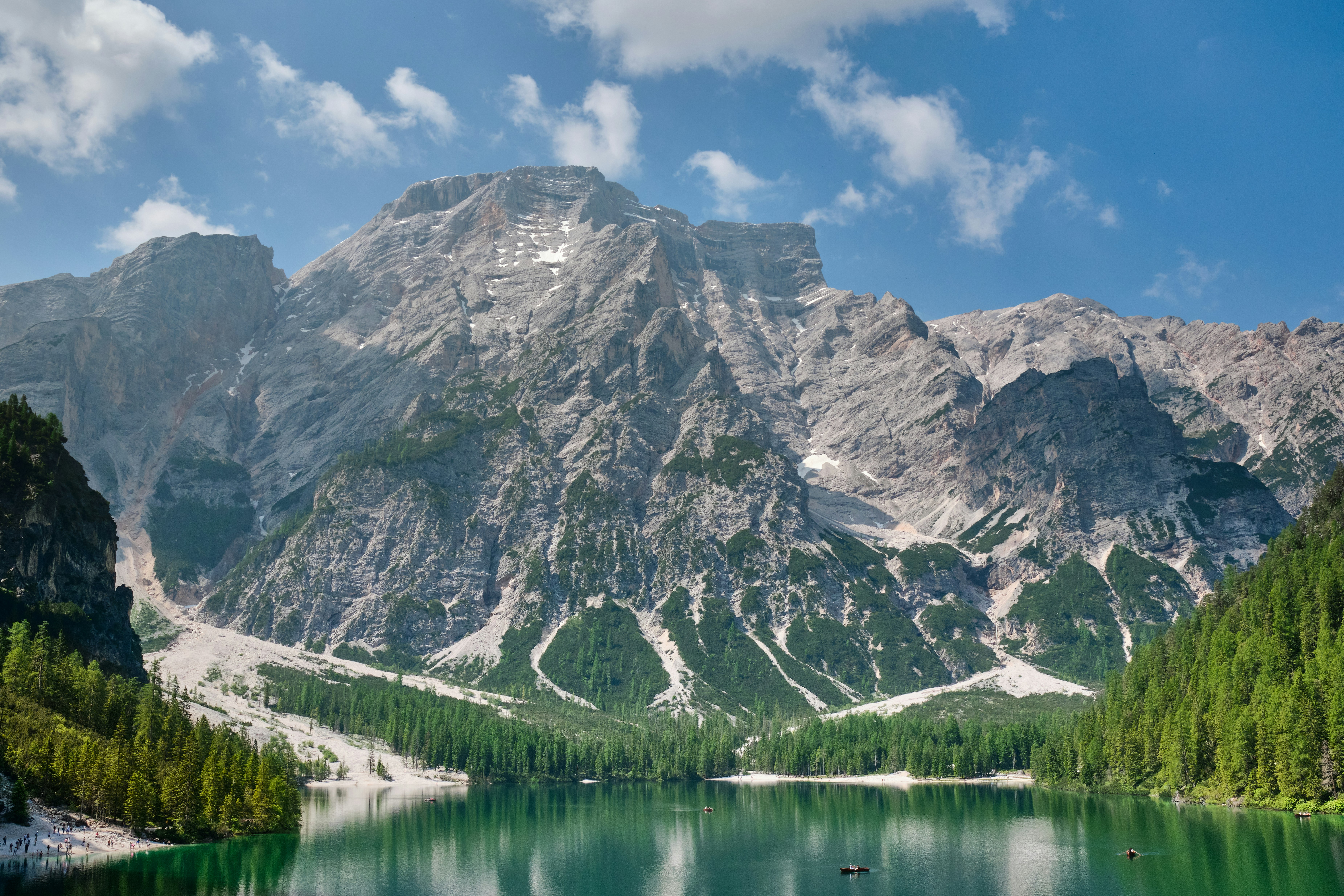 Emerald Lake Beneath the Jagged Cloak of Peaks