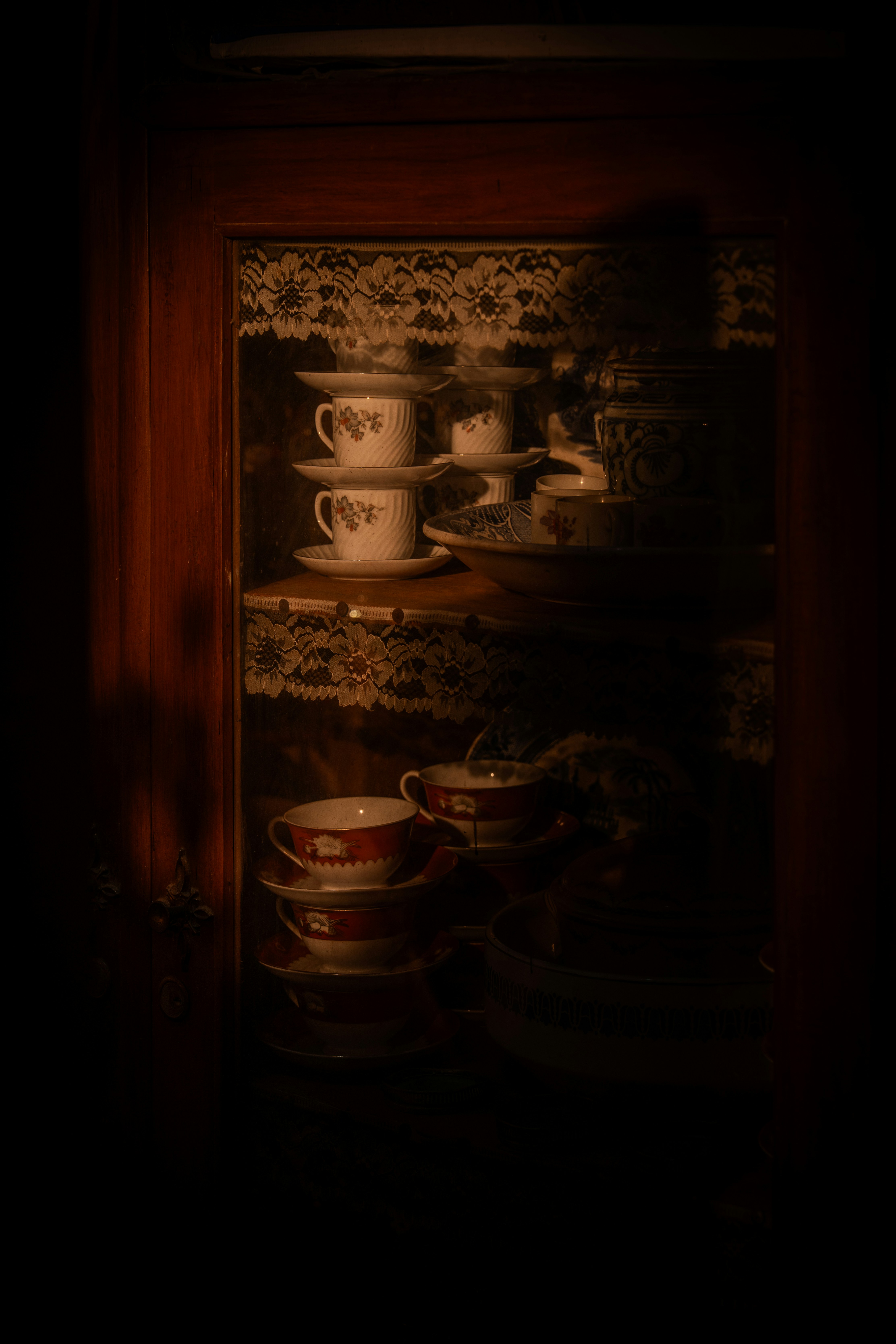 Whispered Ceramics in a Velvet Cabinet