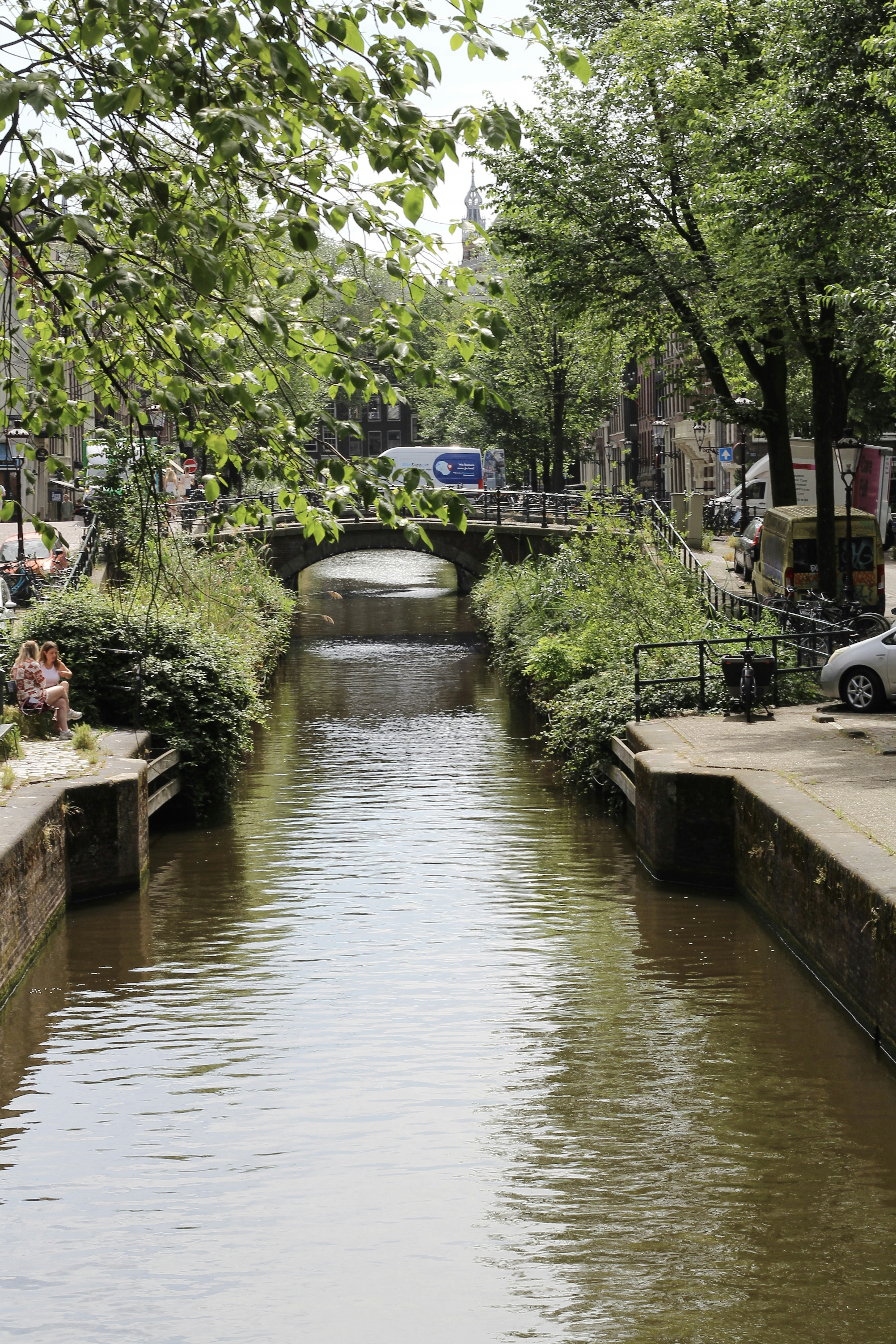 Canal City: Light, Shadow, and a Quiet Bridge