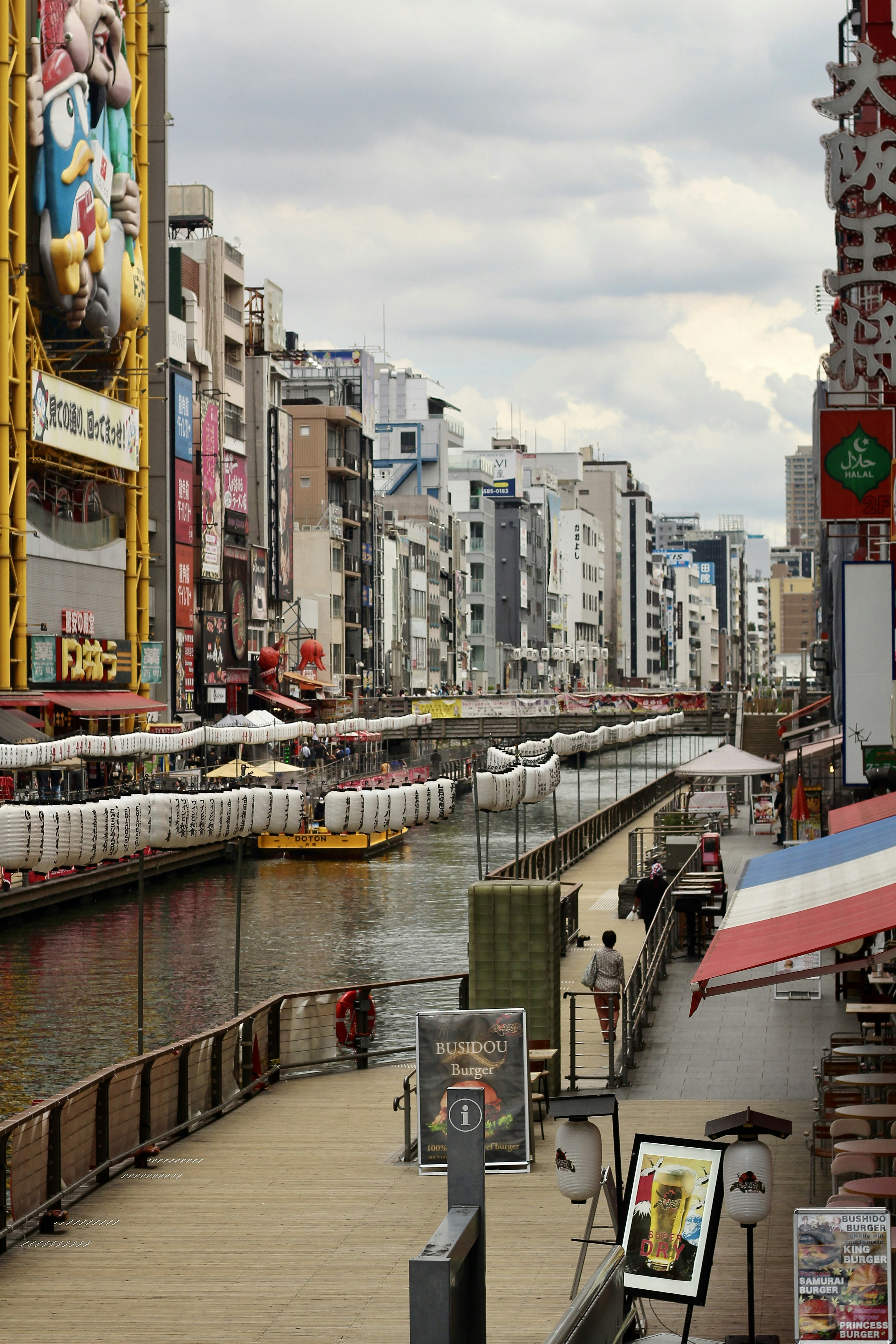 Canal Frontage in a Bustling Cityscape