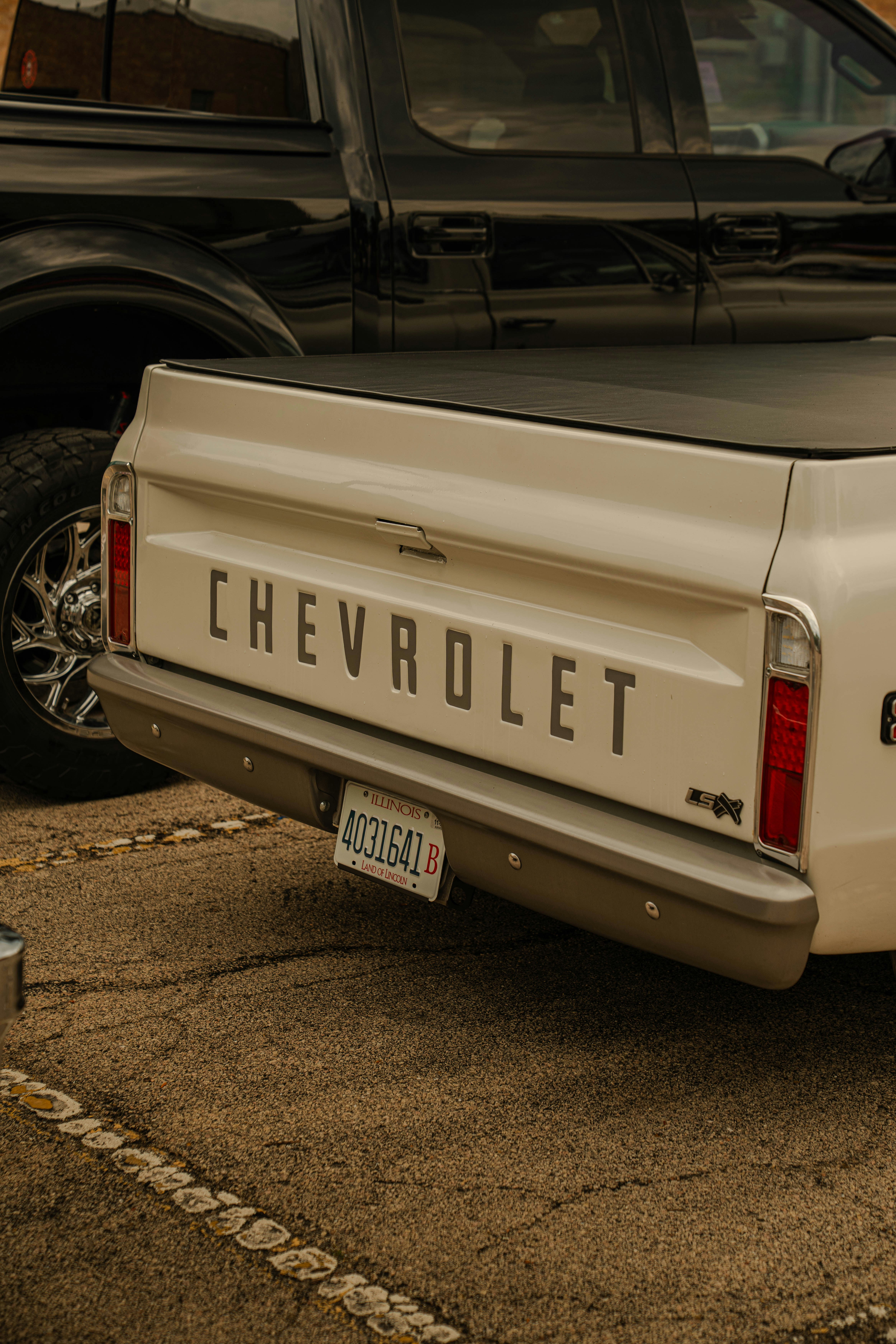 Chevrolet Emblem and Tailgate in Classic Pickup Portrait