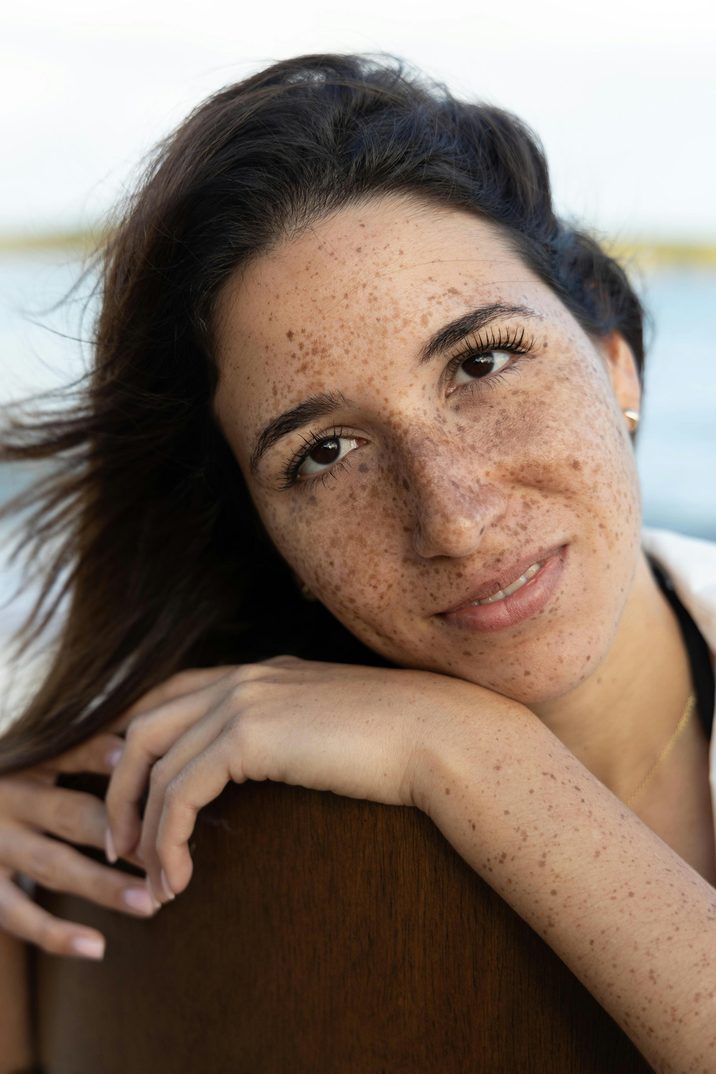 Freckled Gaze by the Sea