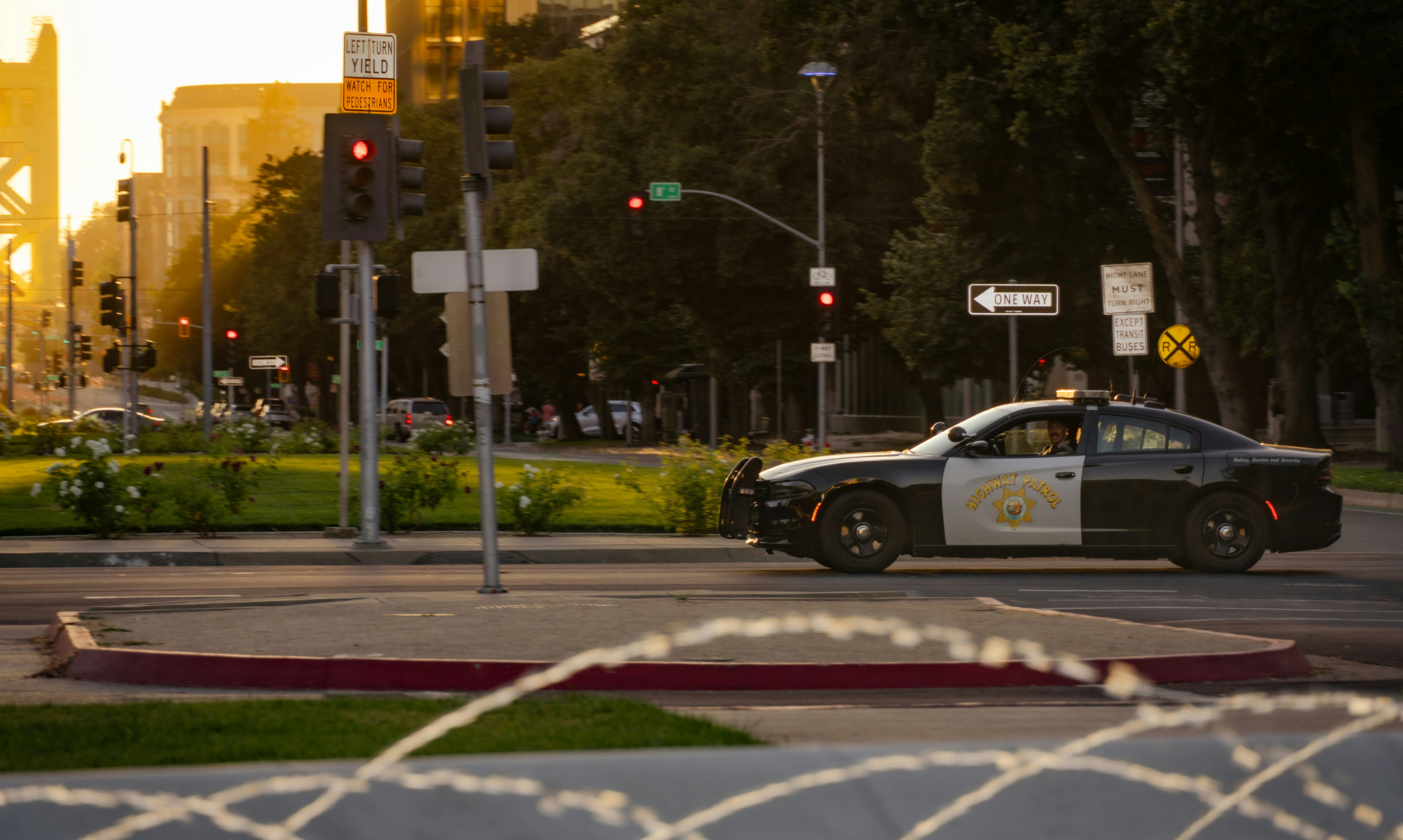 City Patrol in Sunset Light