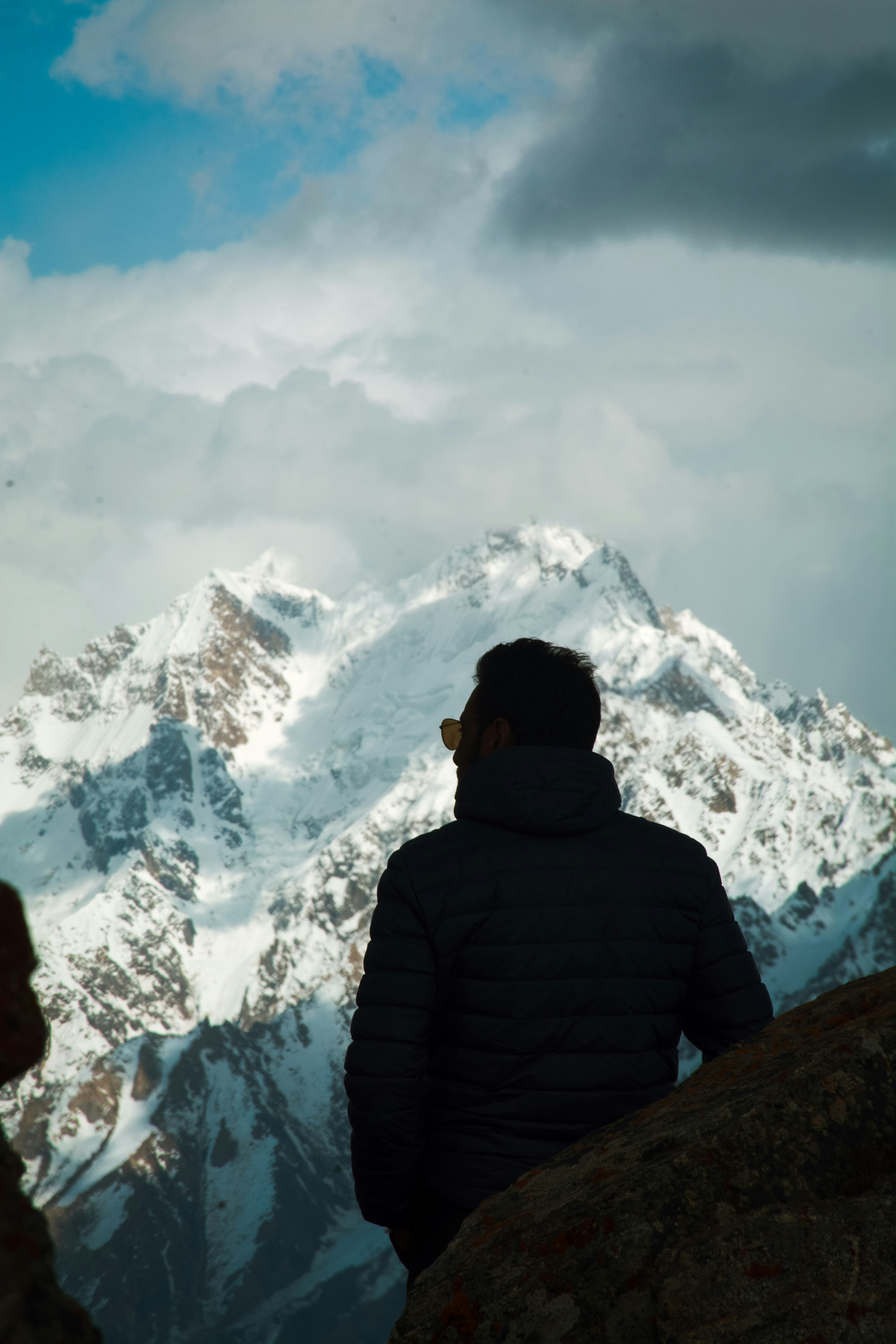Silhouette Against the Himalayan Backbone