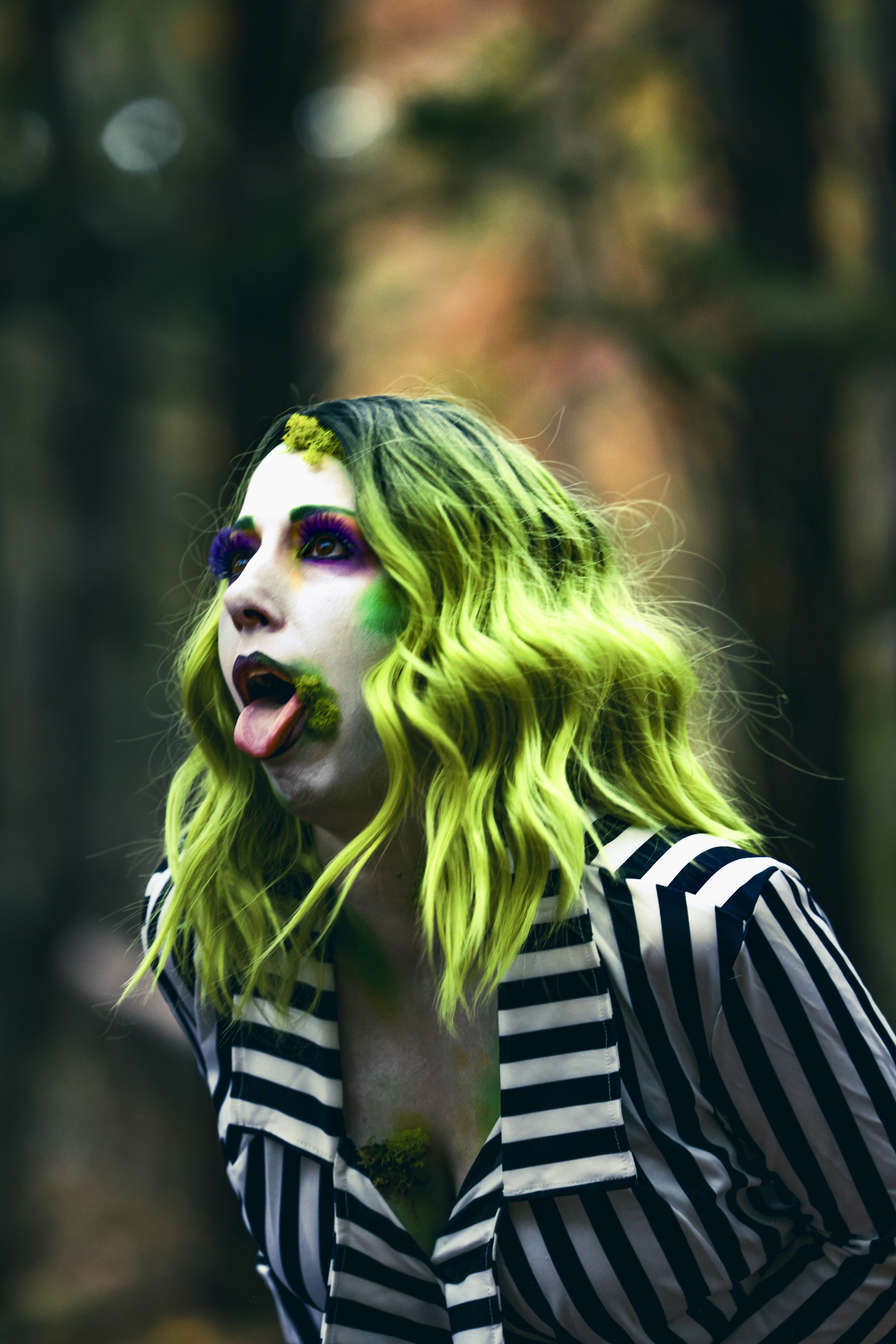 Neon Psycho in Striped Nightshade