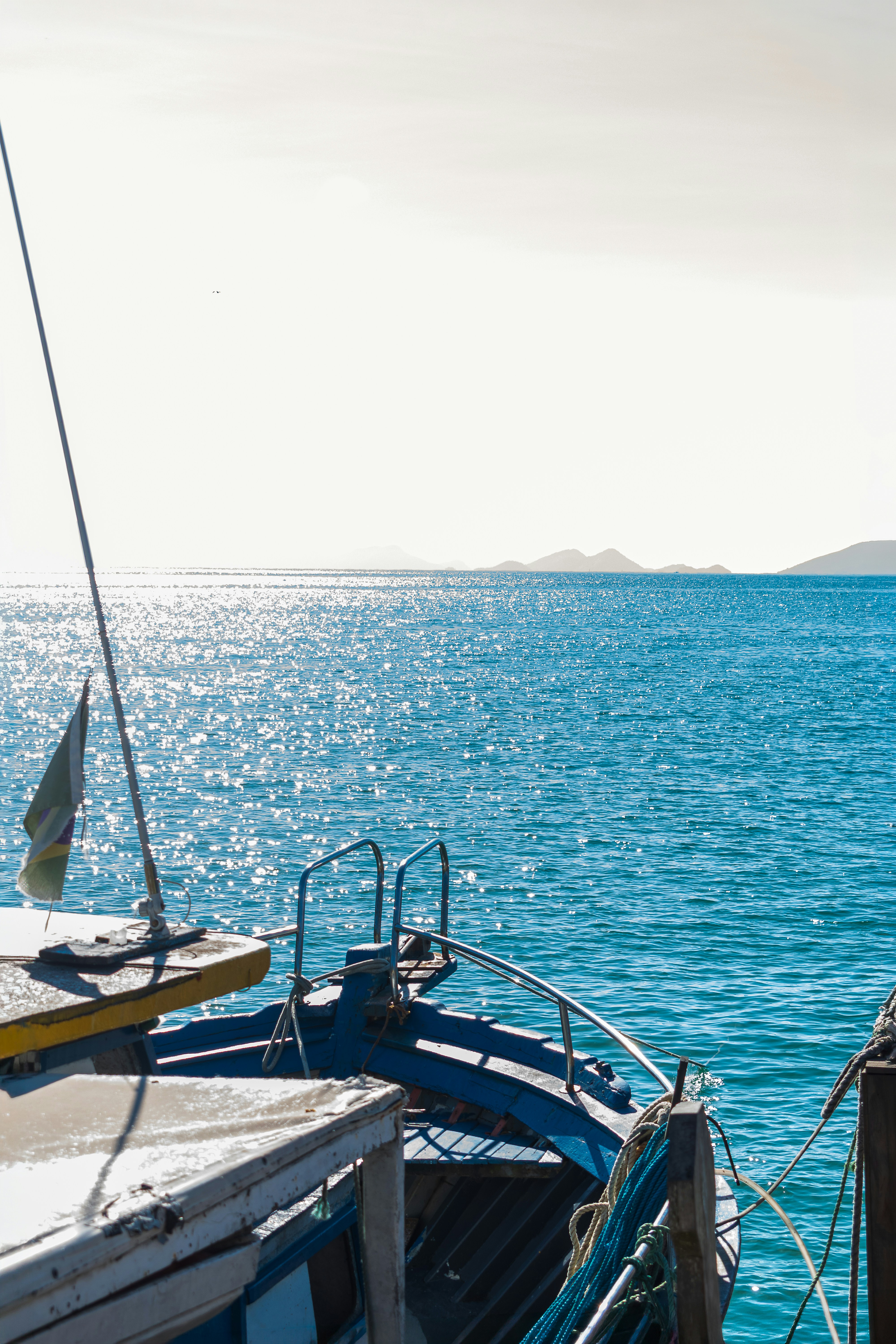 Boat Deck at Dusk: A Glance Toward the Open Sea