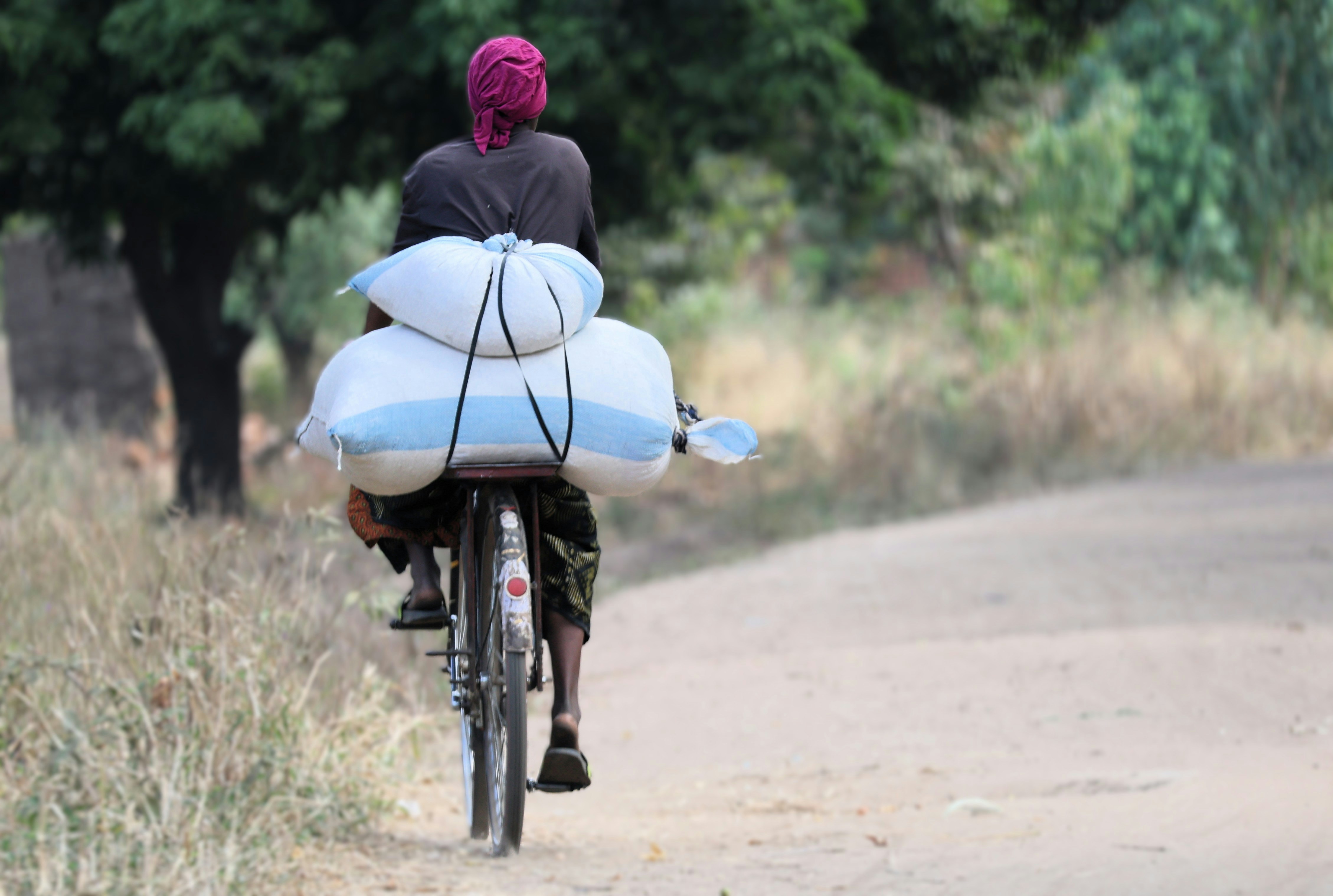 Backpack Courier: A Solo Ride Down a Dusty Path