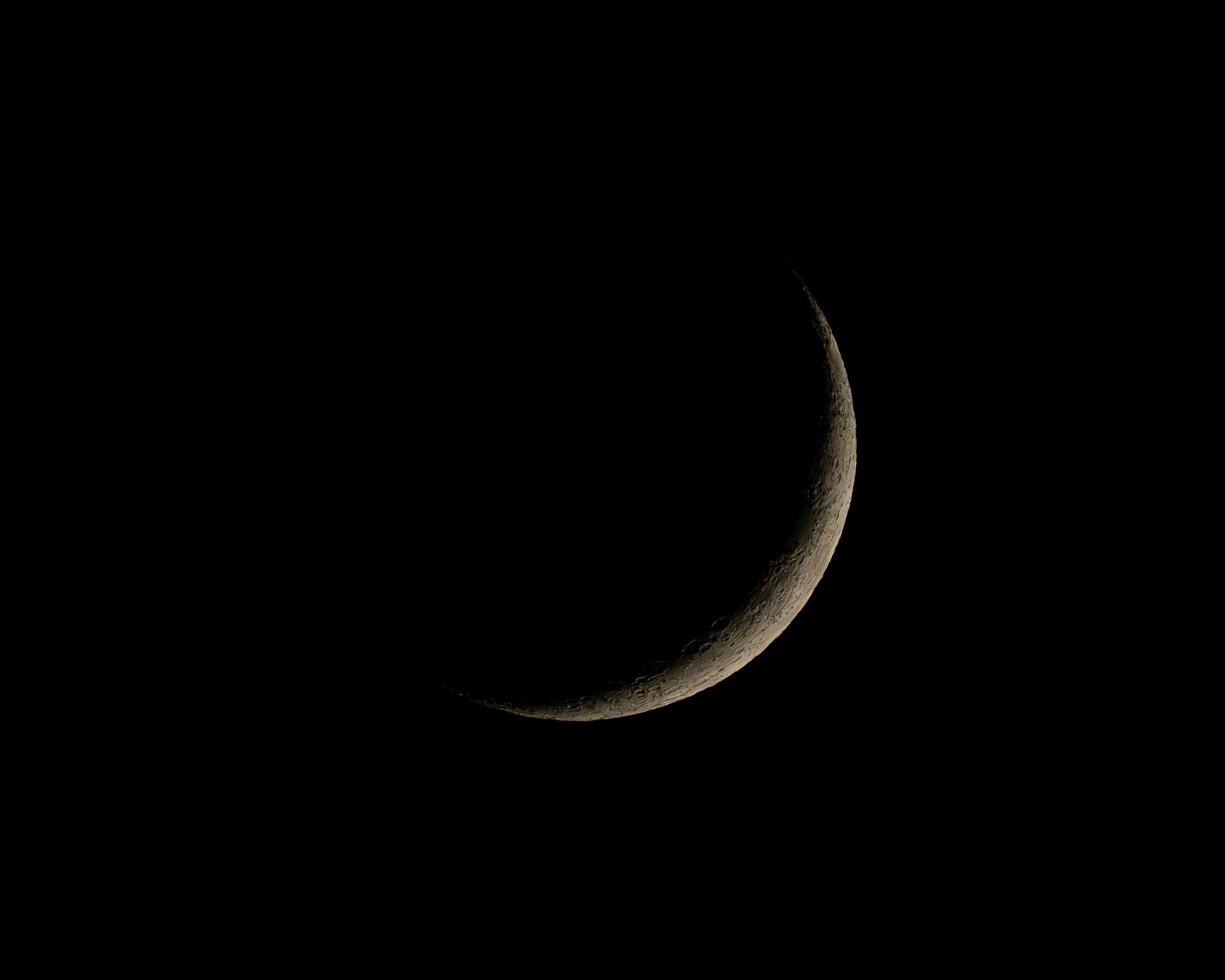 Lone Crescent in the Void