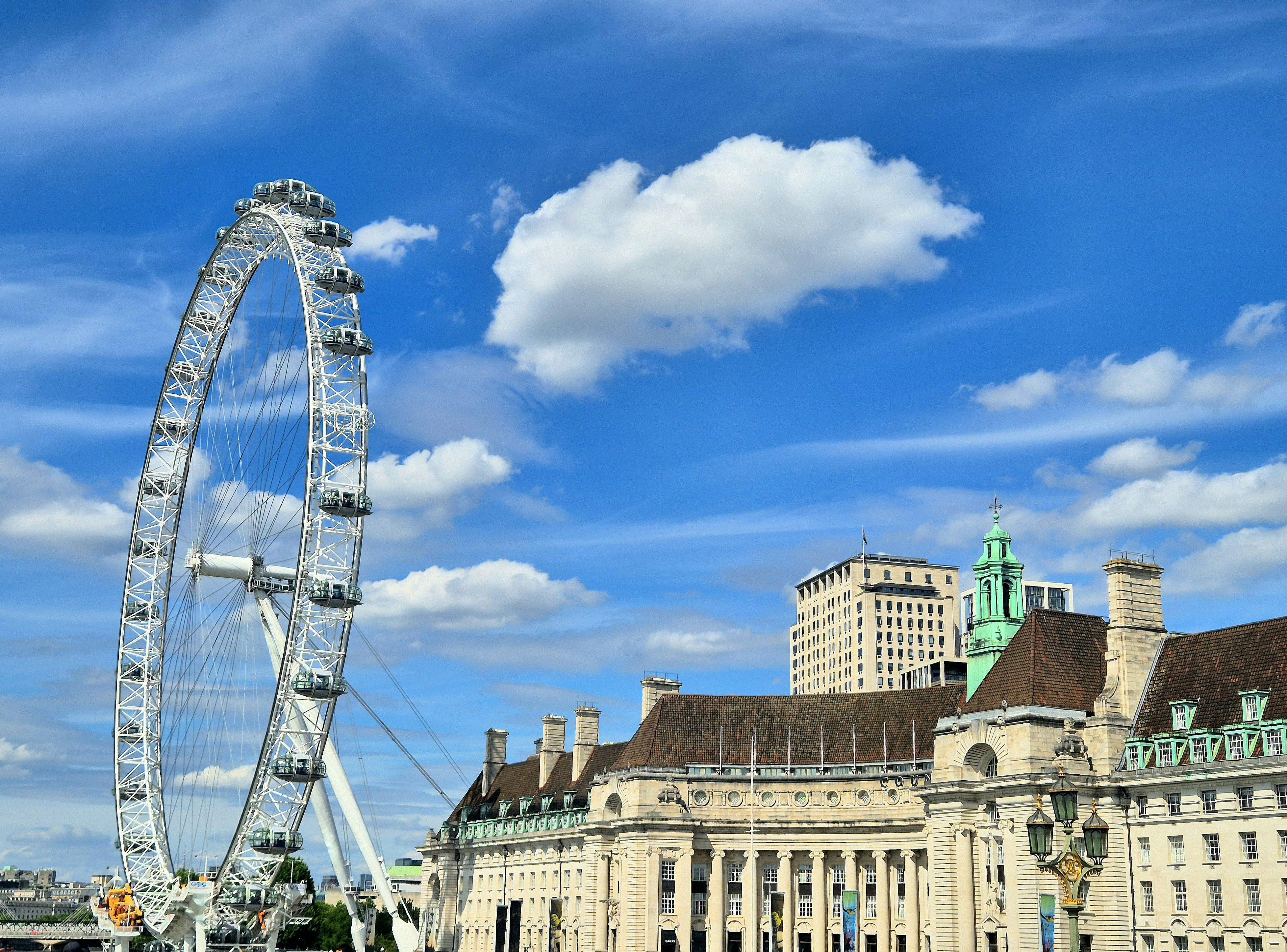 Giant Wheel Over London: Sky, Stone, and Steel