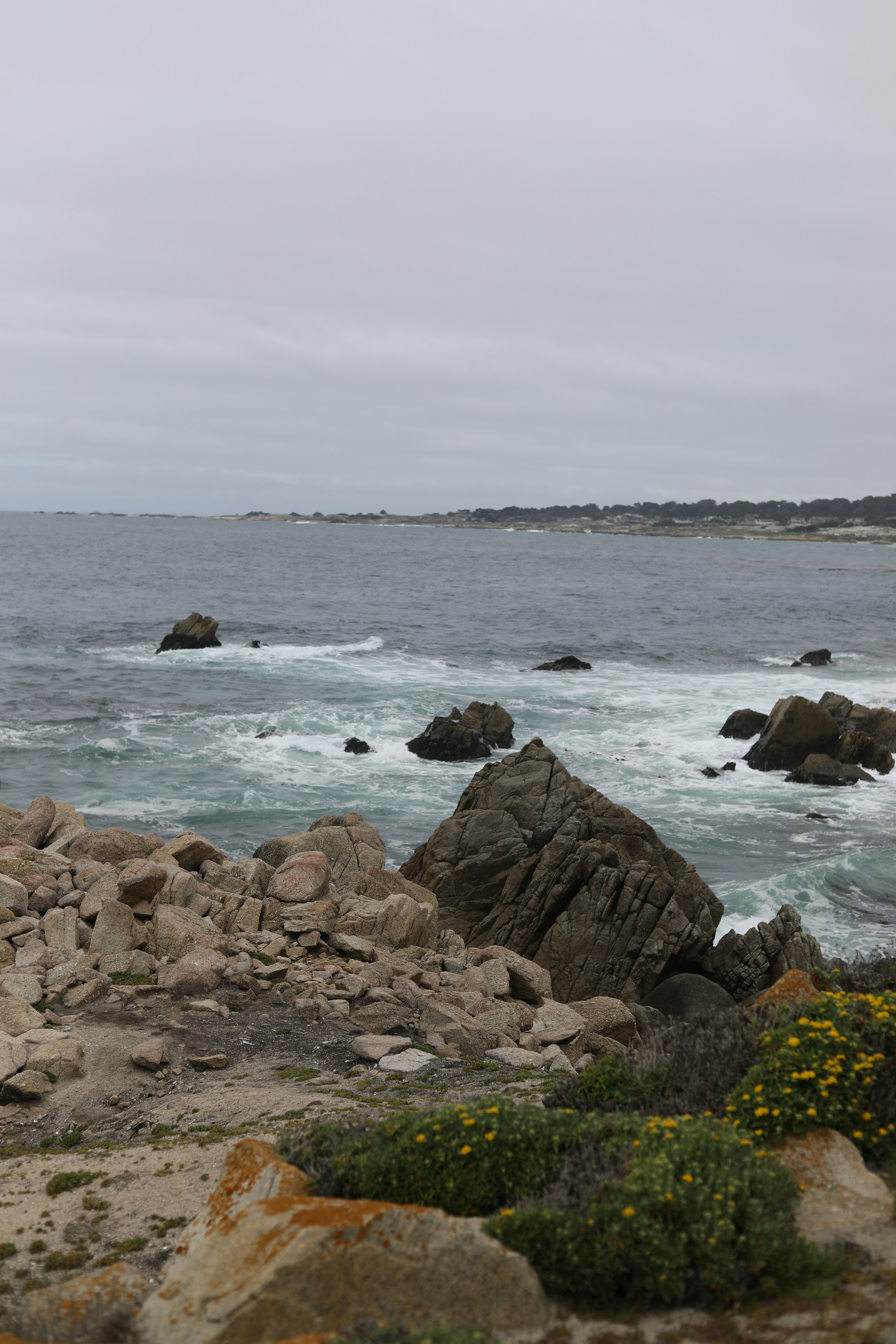 Coastal Rocks Framing a Quiet Sea