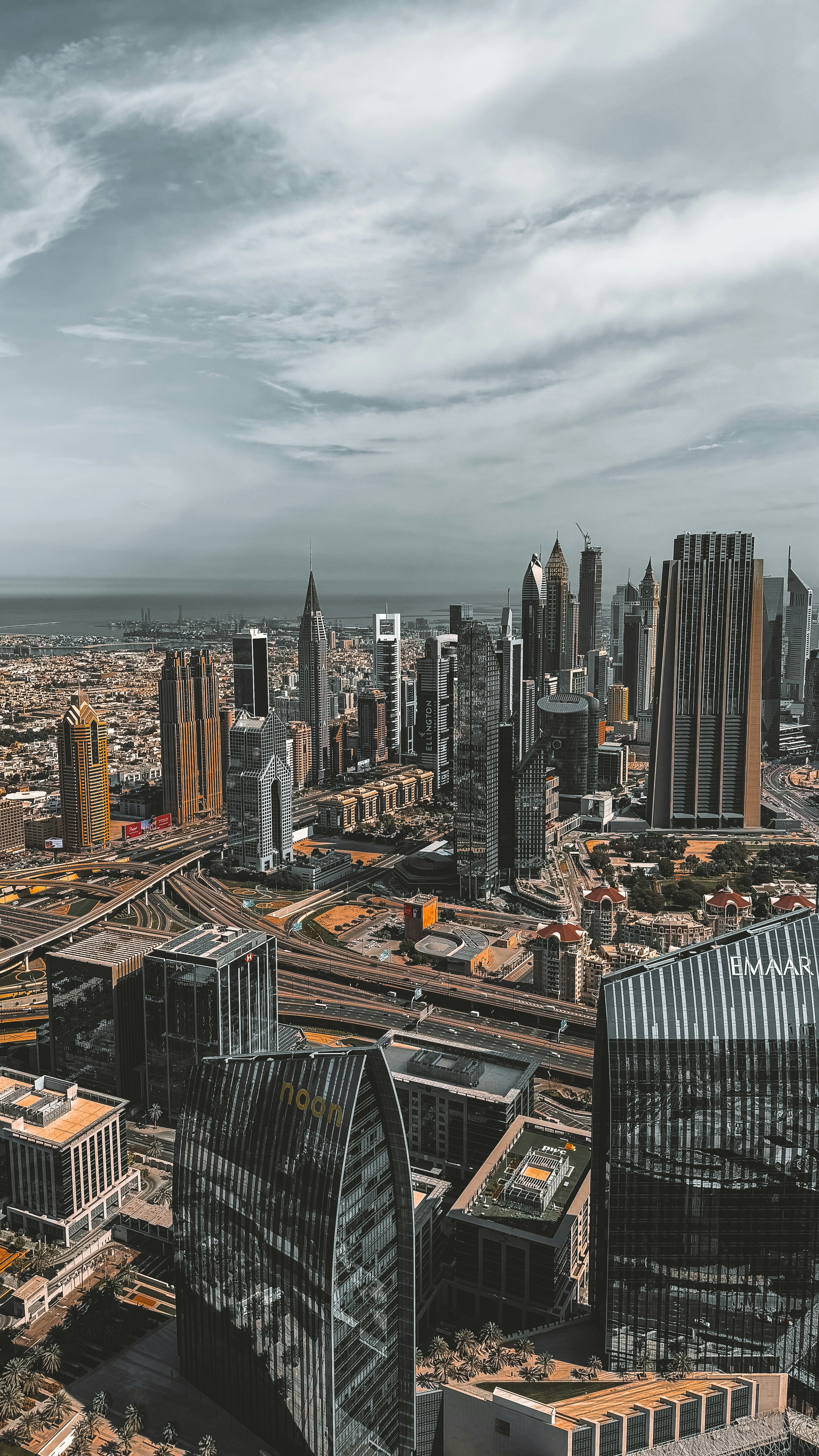 Midday Skyline Over a Deserted Grid