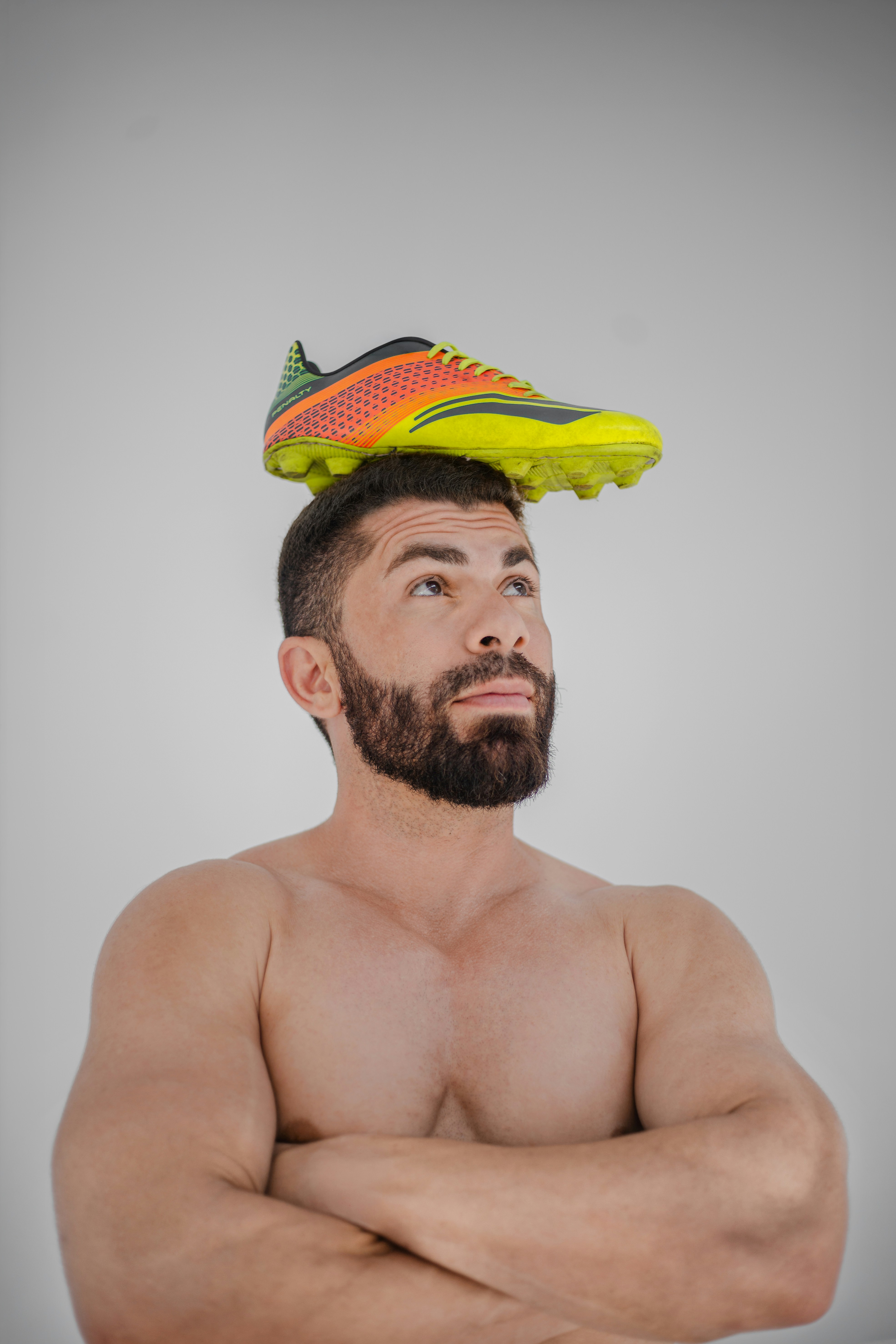 Balancing on a Sole: A Soccer Shoe Heads the Portrait