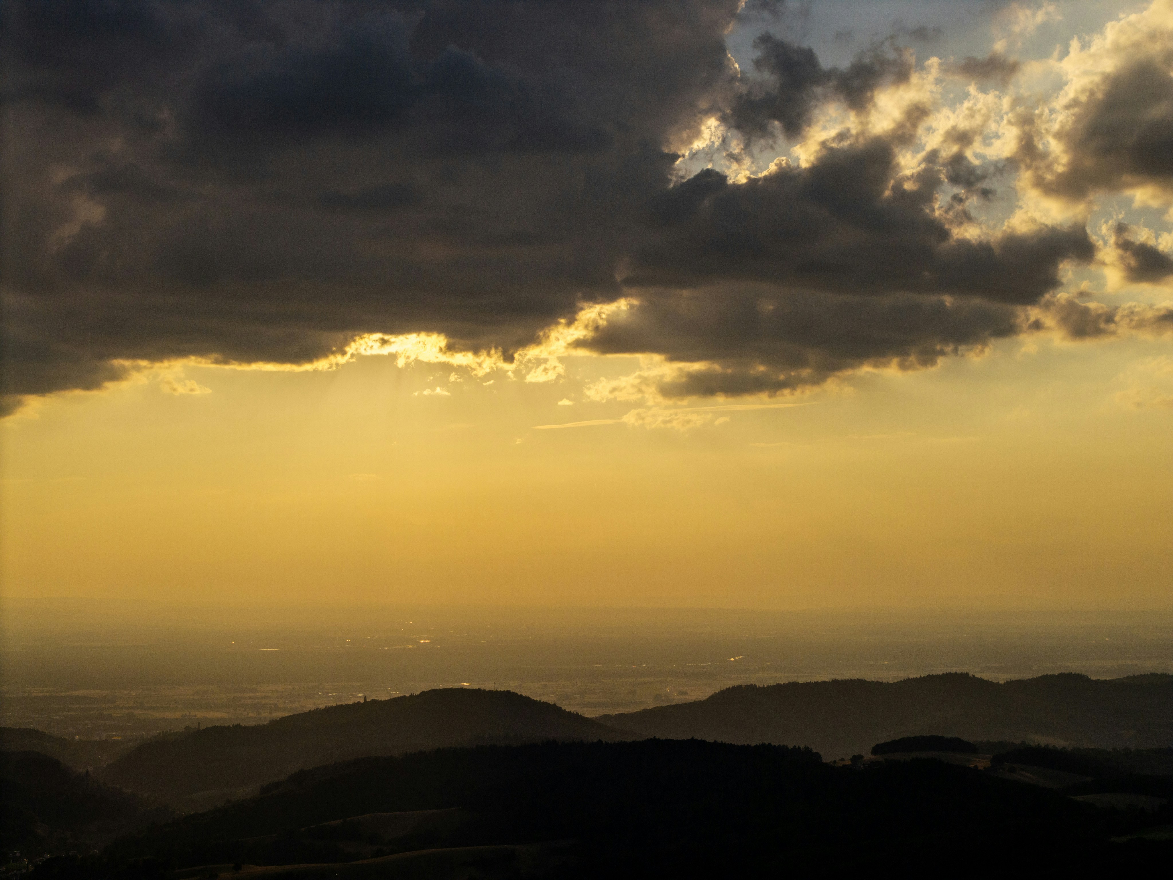 Golden Horizon Over Quiet Hills