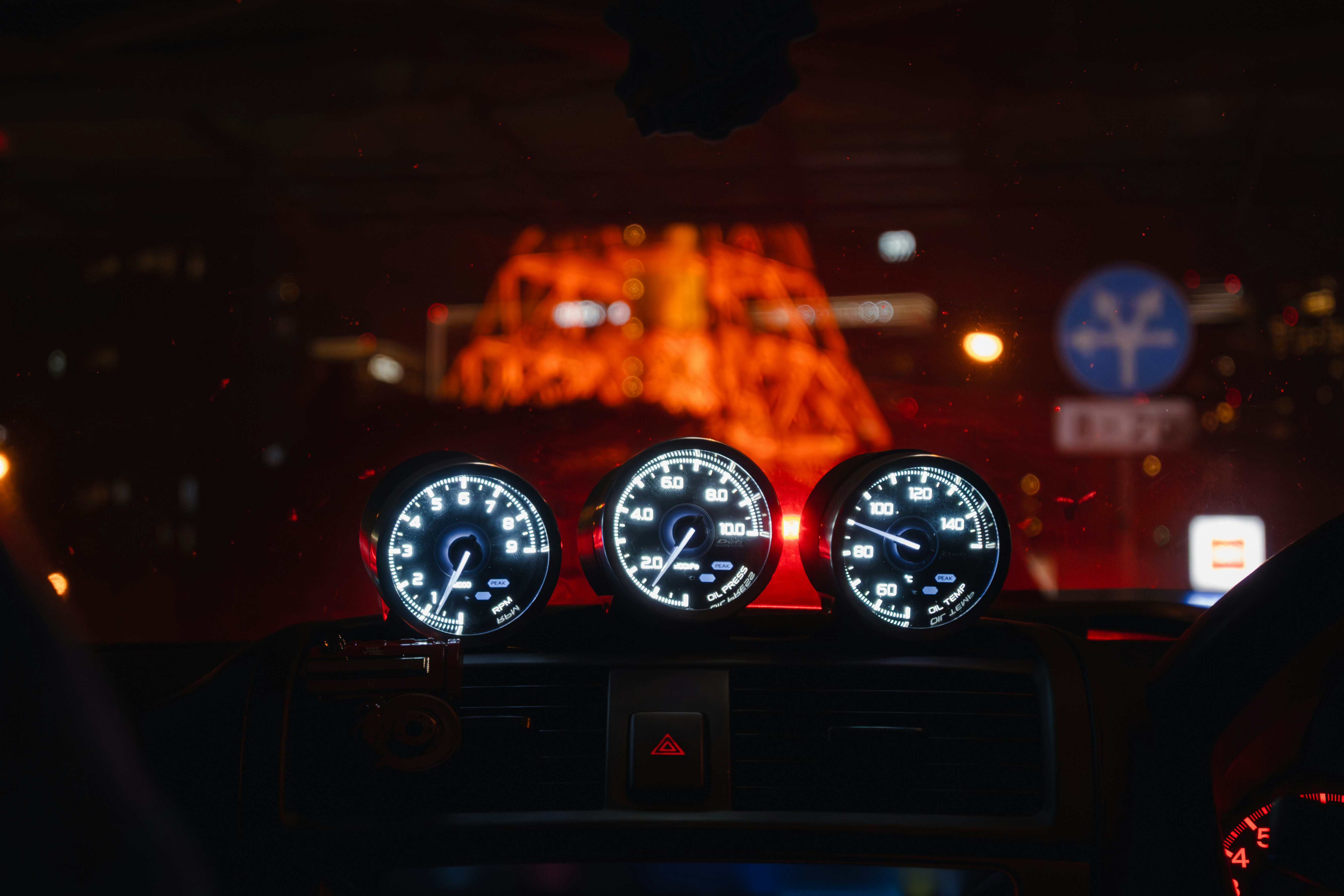 Three Analog Eyes: Night Dash Through a Redlit Console