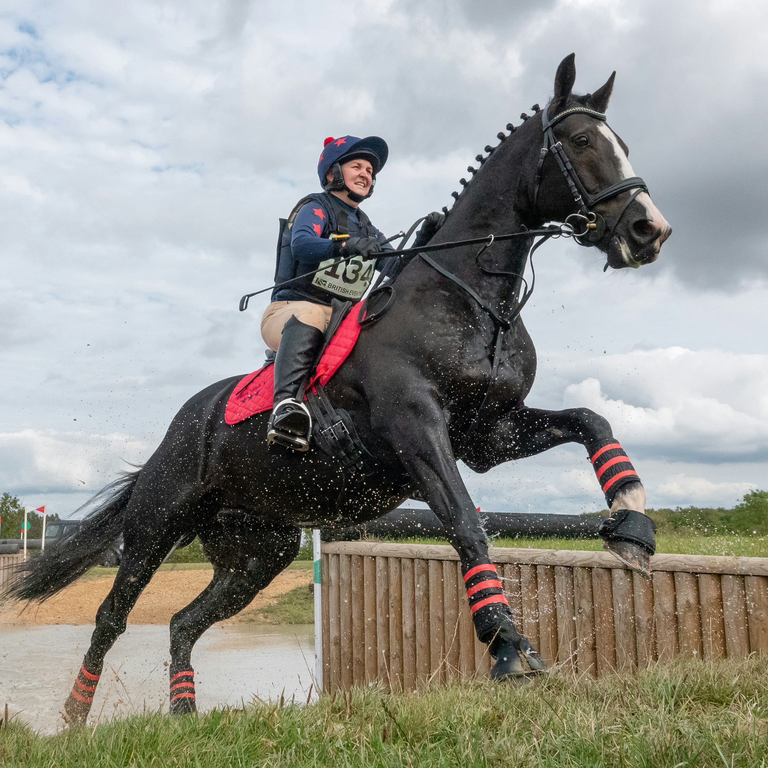Katie Rickman riding Black Jack V at the Little Downham Horse Trials, 05/10/2019.