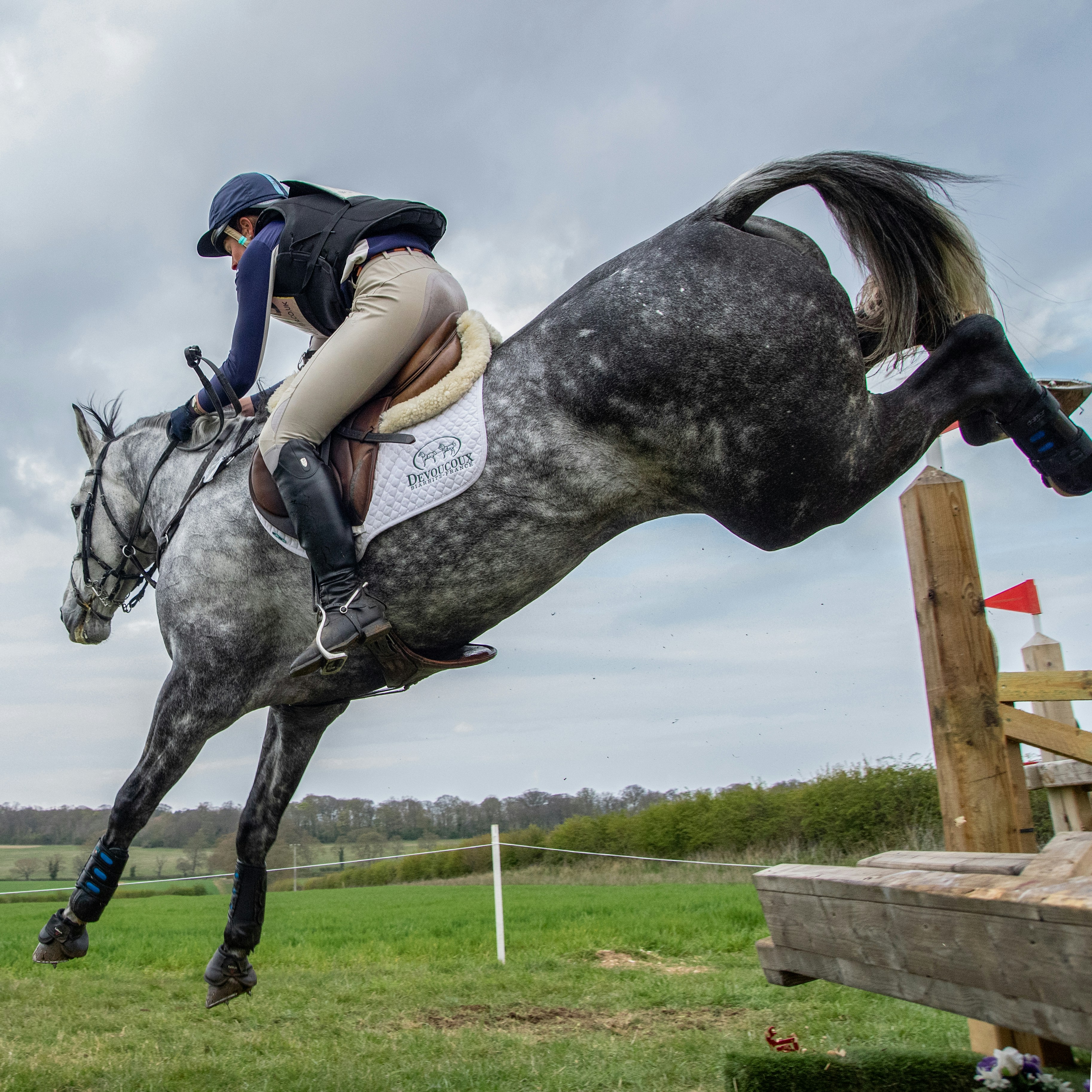 Sophie Jenman riding Lordana VH Leysehaf Z at the Burnham Market No.1 Horse Trials, 14/04/2019.