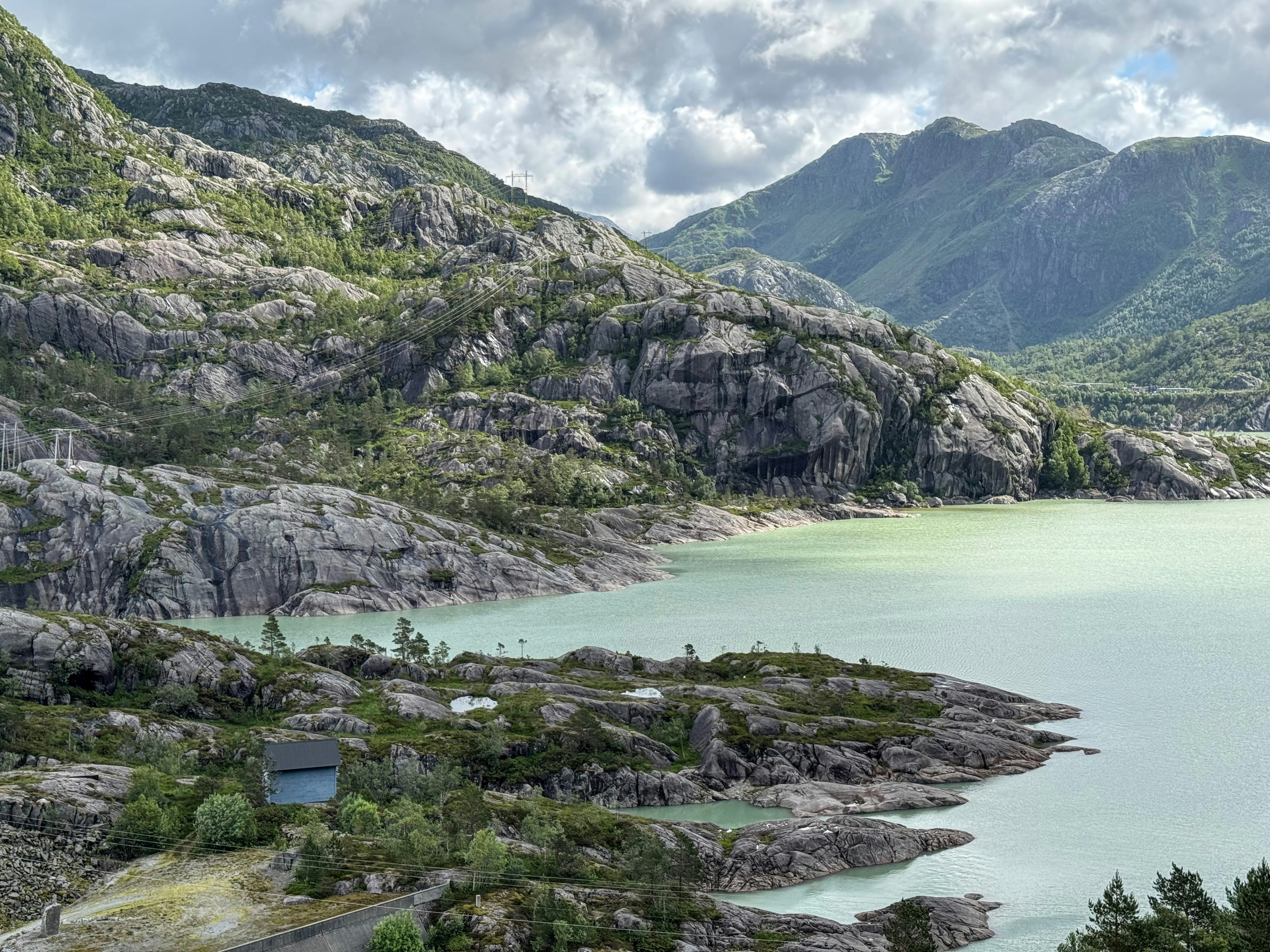 Emerald Inlet Between Granite Ridges