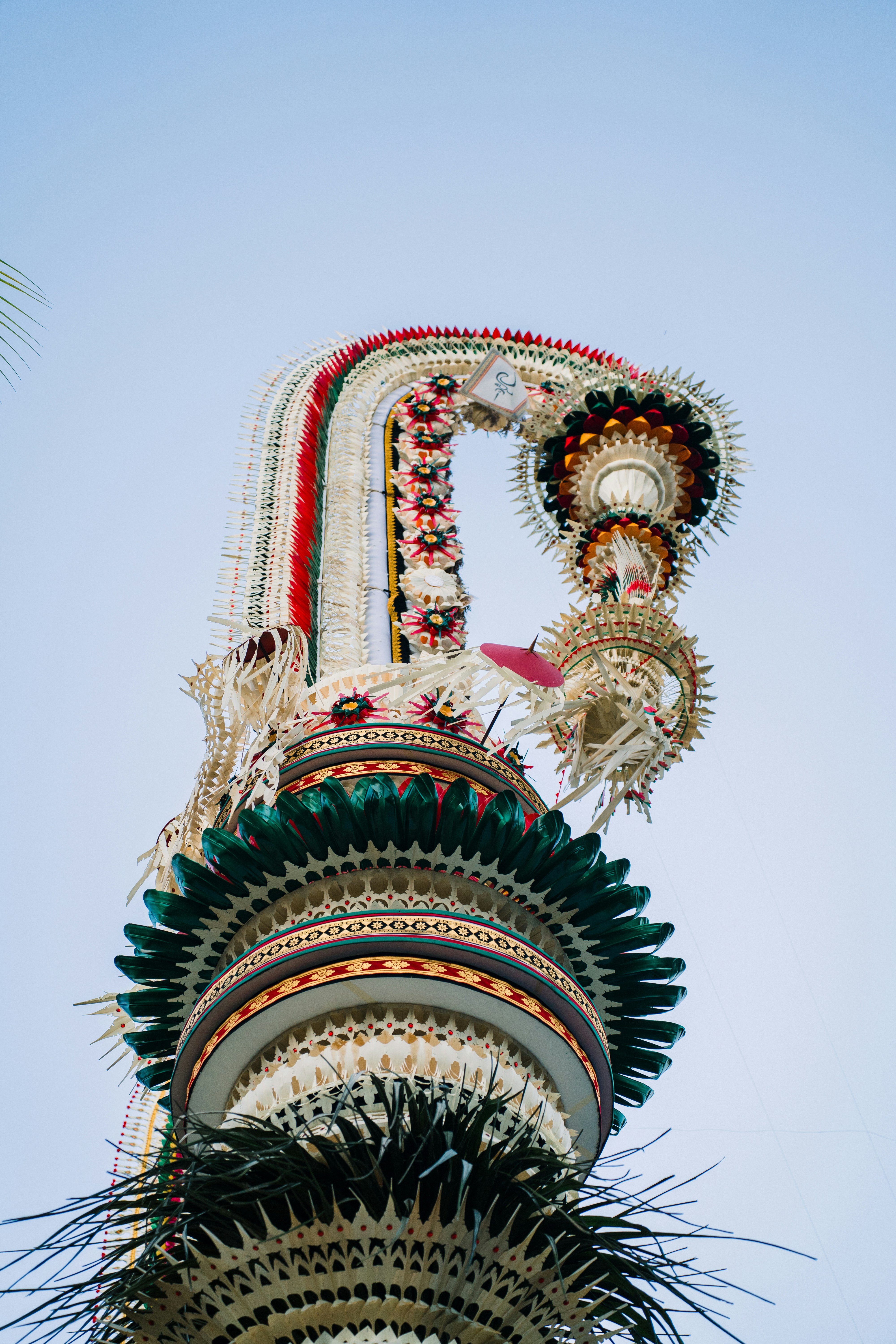 Towering Fronds: An Intricate Ceremony of Color and Craft