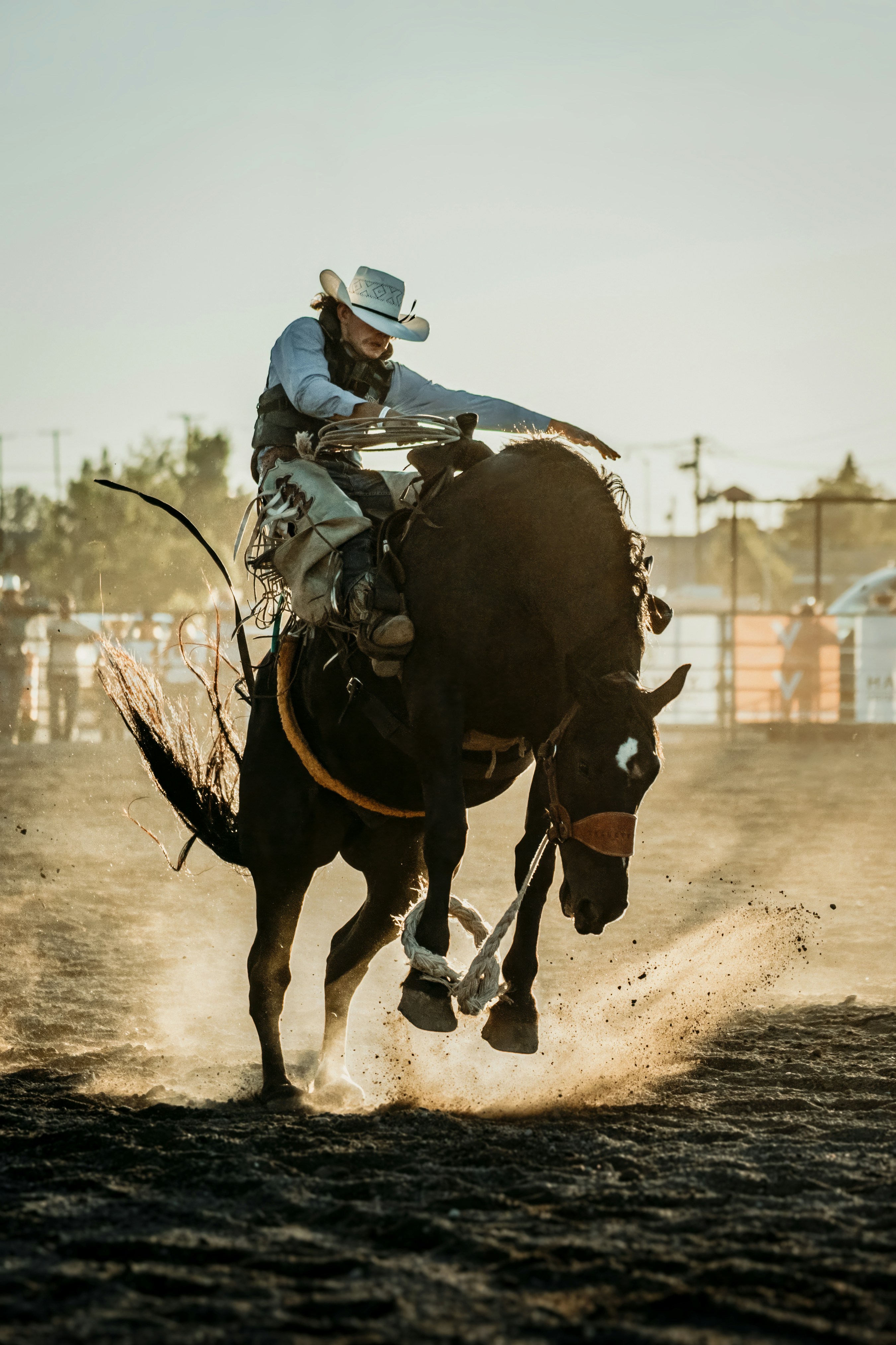 Horseshoe Arc: A Cowboy’s Charge Through Dust and Grit
