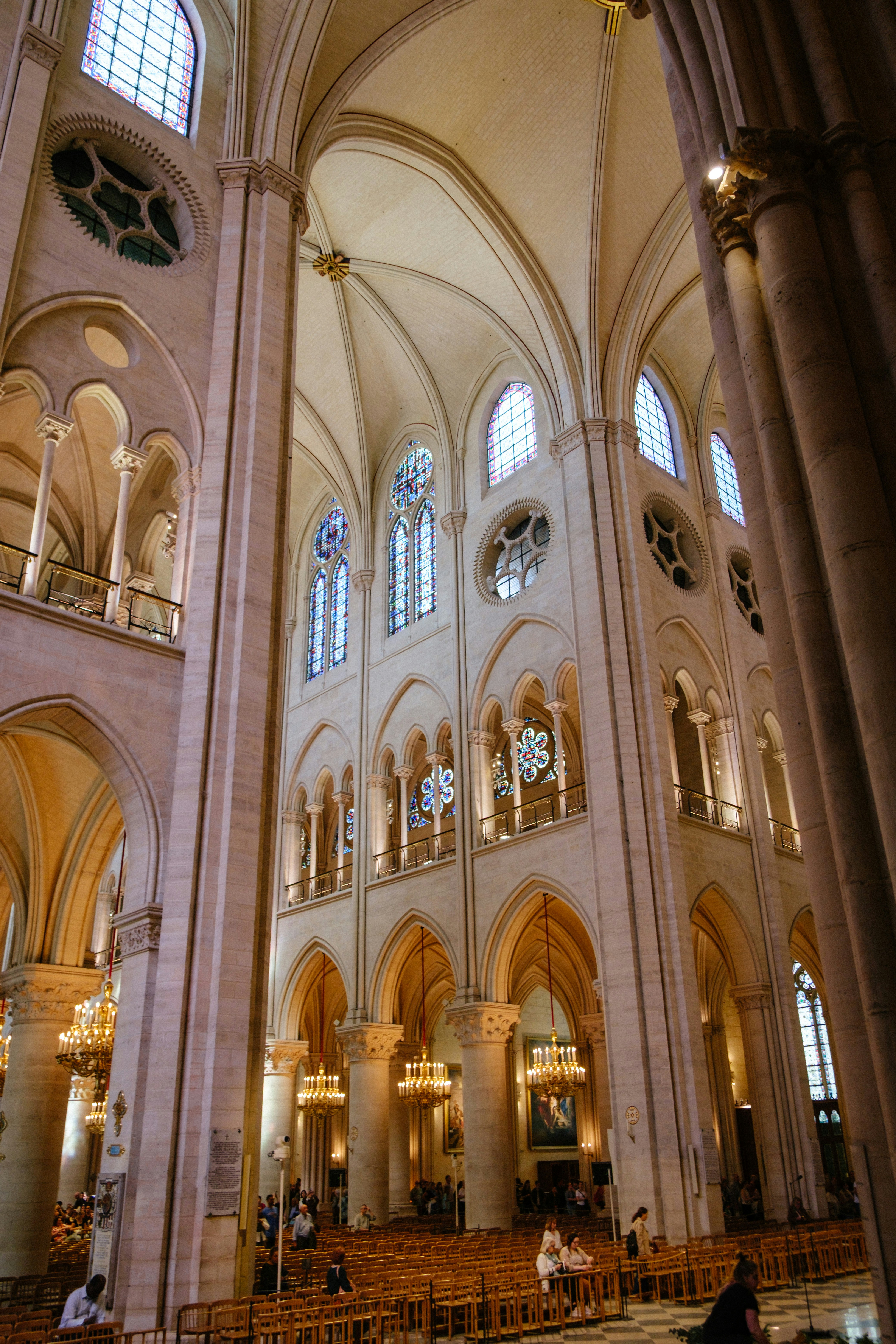 Cathedral Interiors: Light, Arches, and Silent Rows