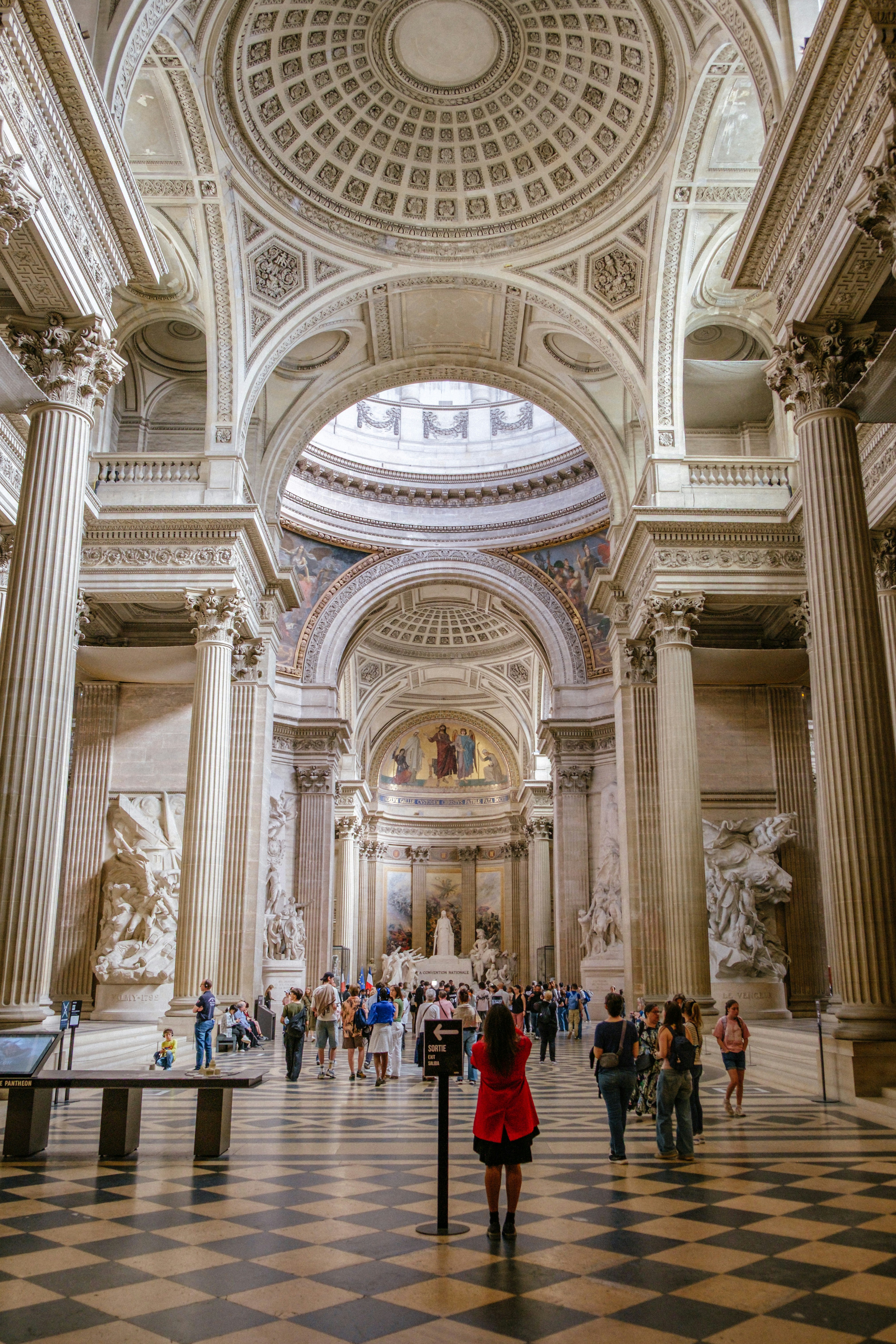 Cathedralhall Reverie: Visitors Beneath the Dome