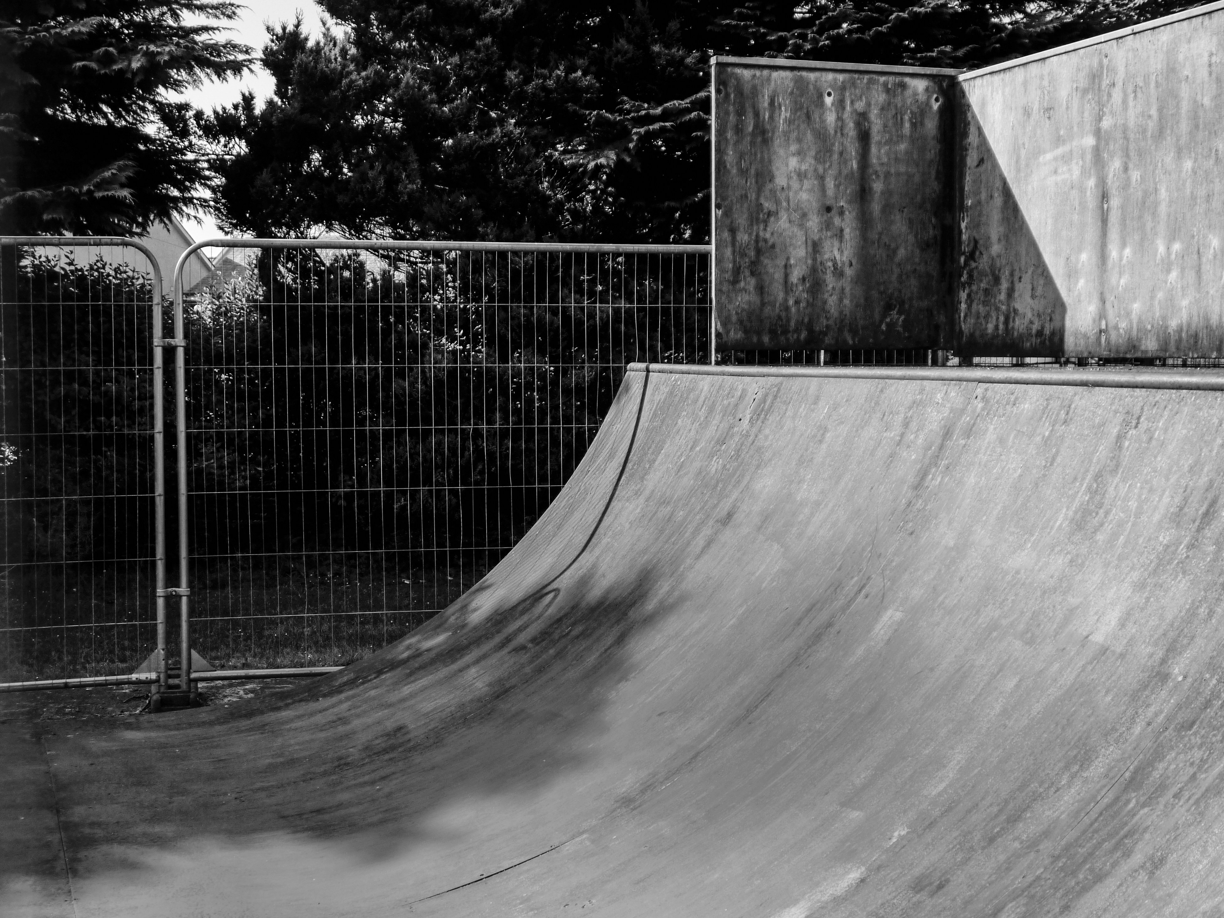 Shadows on the Rail: A Quiet Skate Park Moment