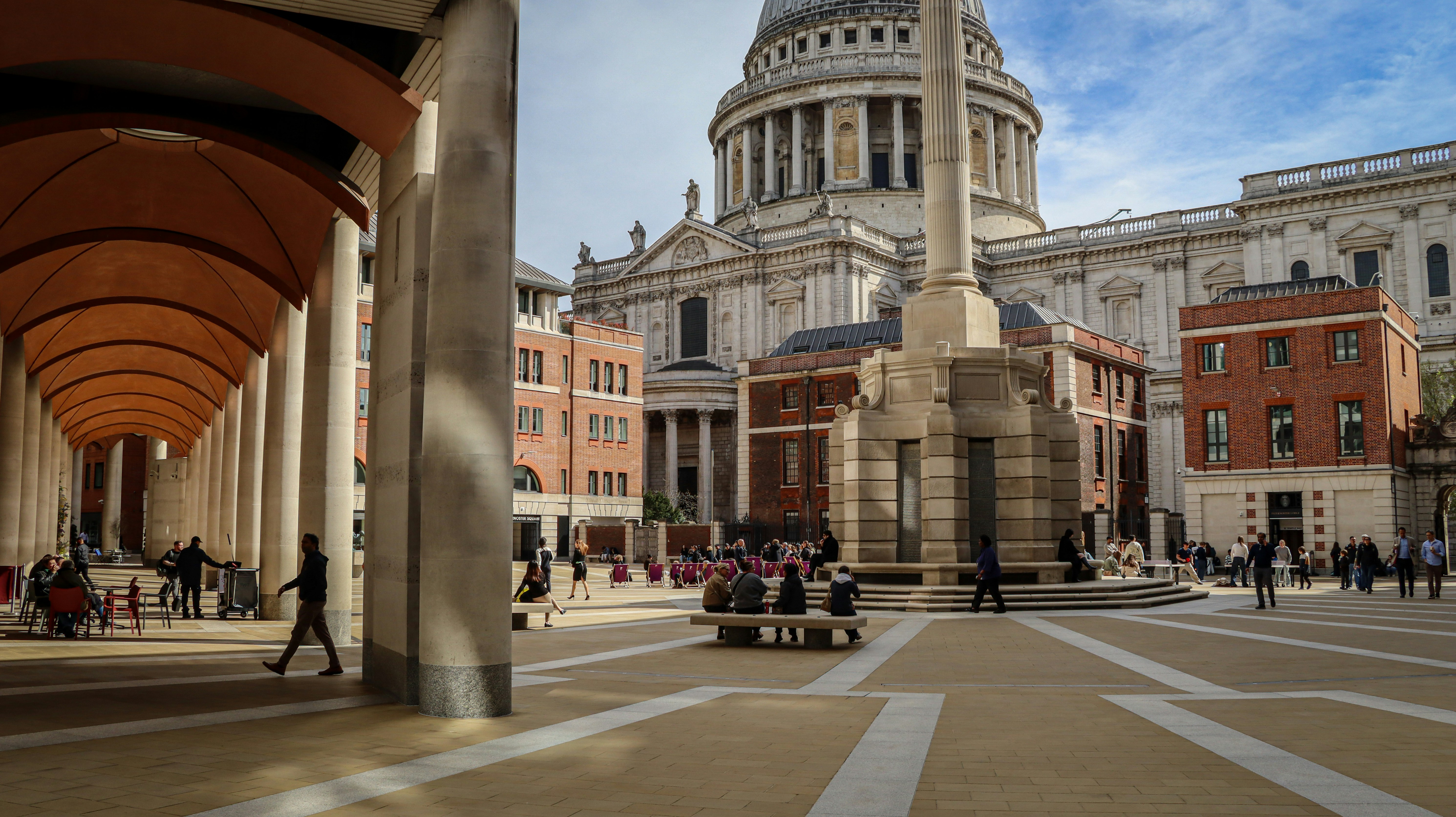 Stately Piazza Converges on a Cathedral Calm