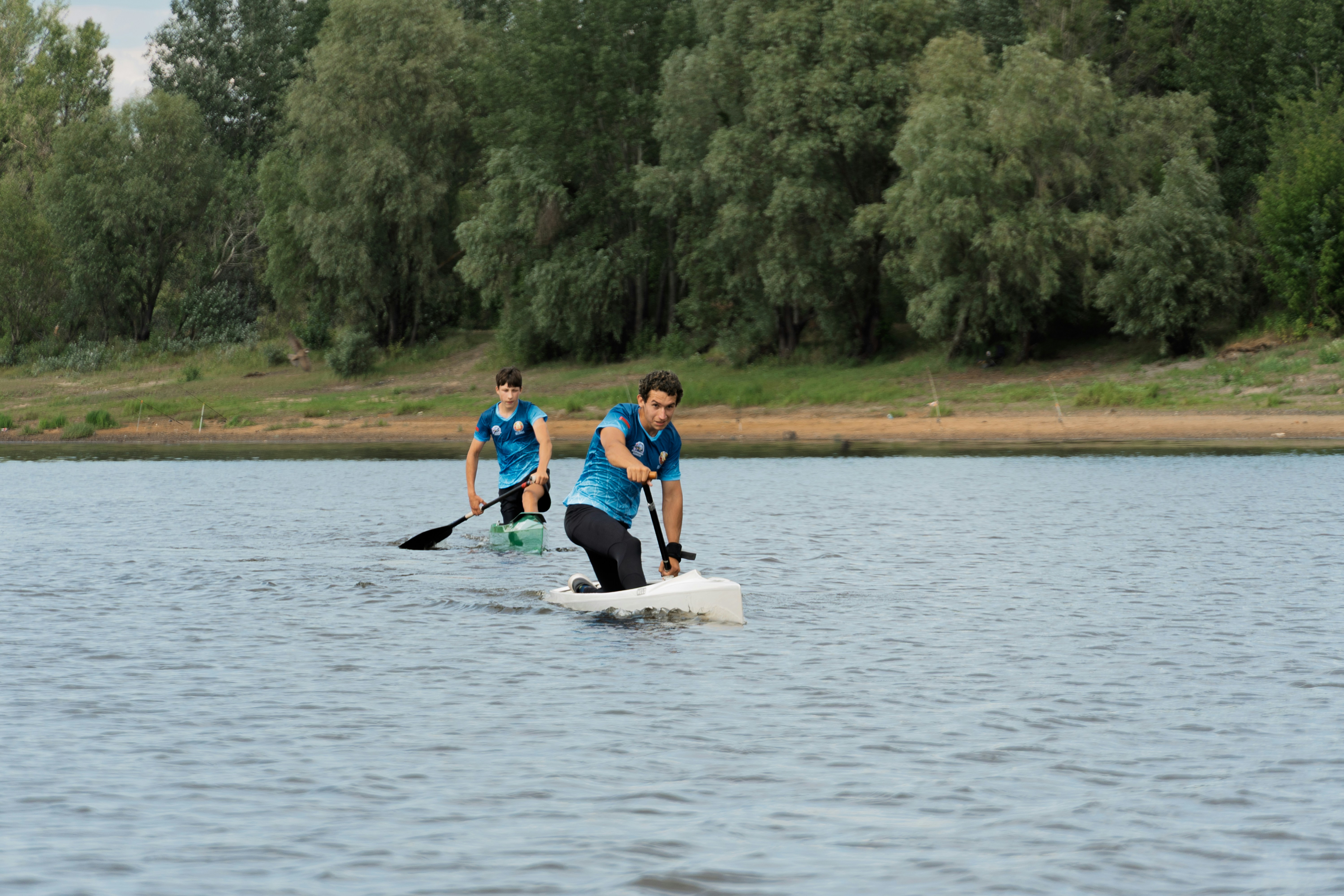 Ridge Runner: Duo on a Calm Lake