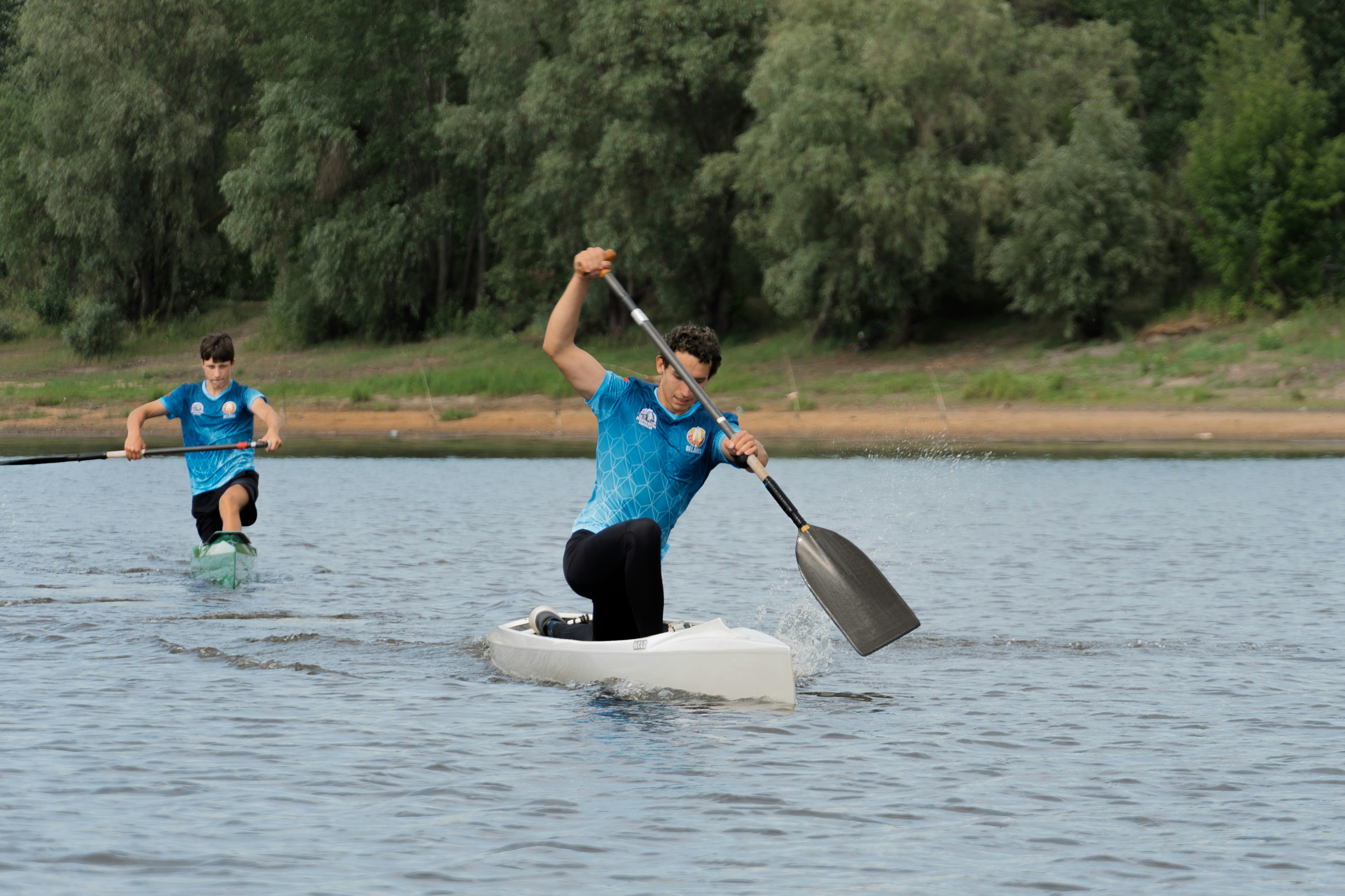 Mid-Paddle Momentum on a Quiet Lake