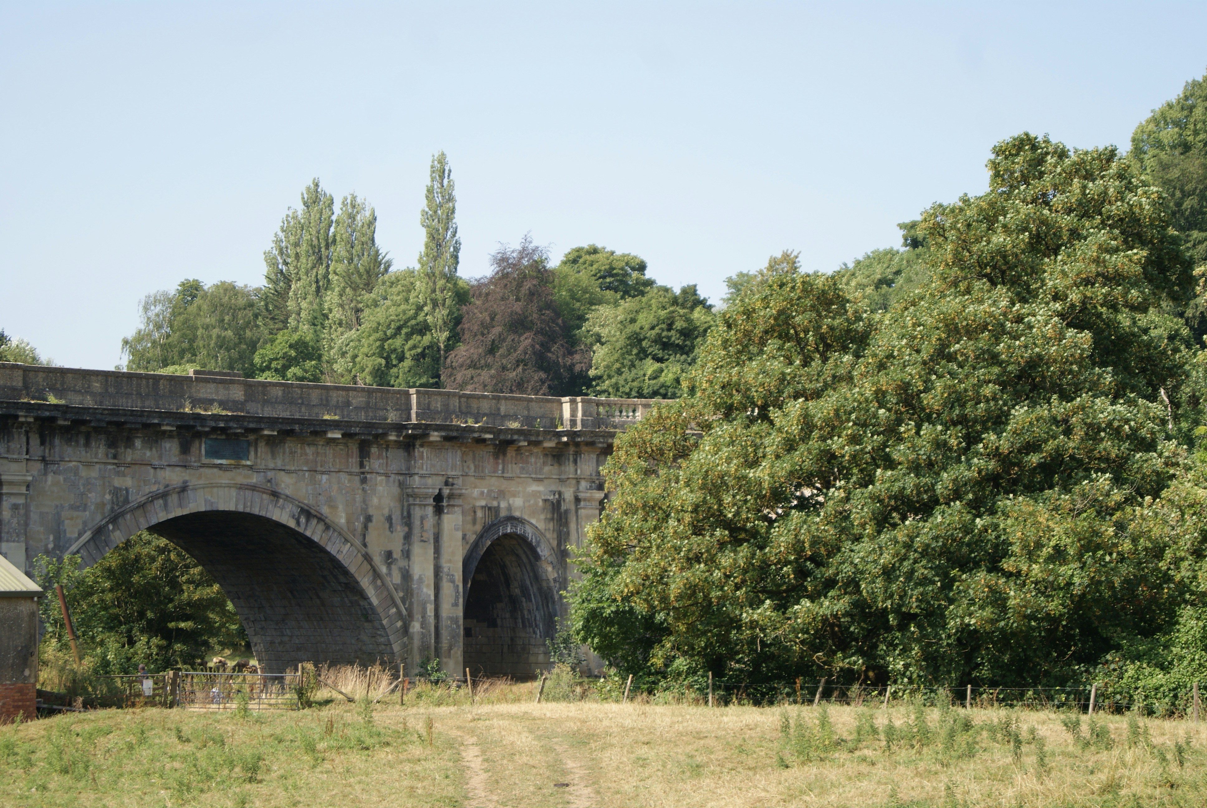 View of Dundas Aqueduct in Bath, UK.