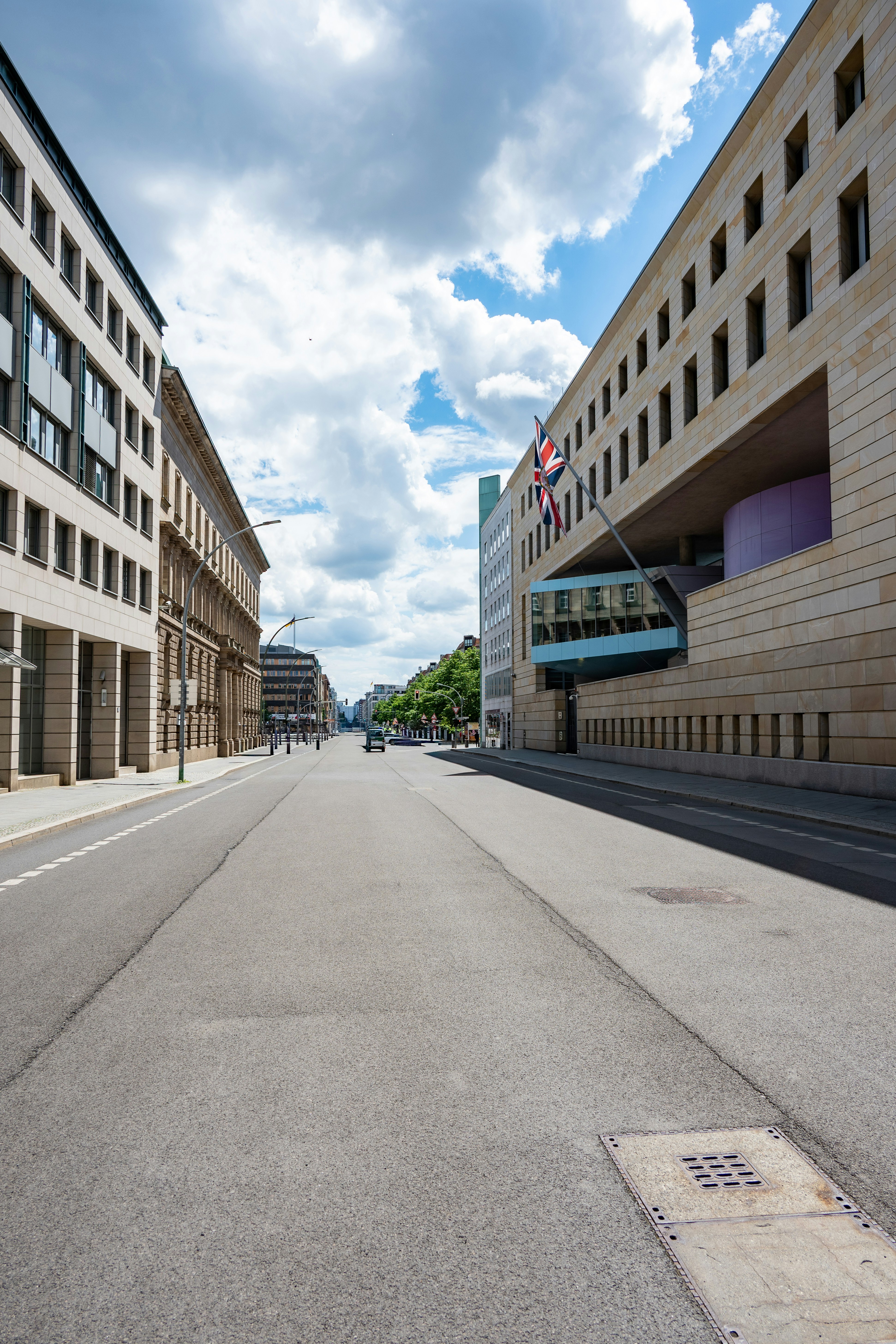 Urban Axis: A Quiet Street Toward a Distant Cityline