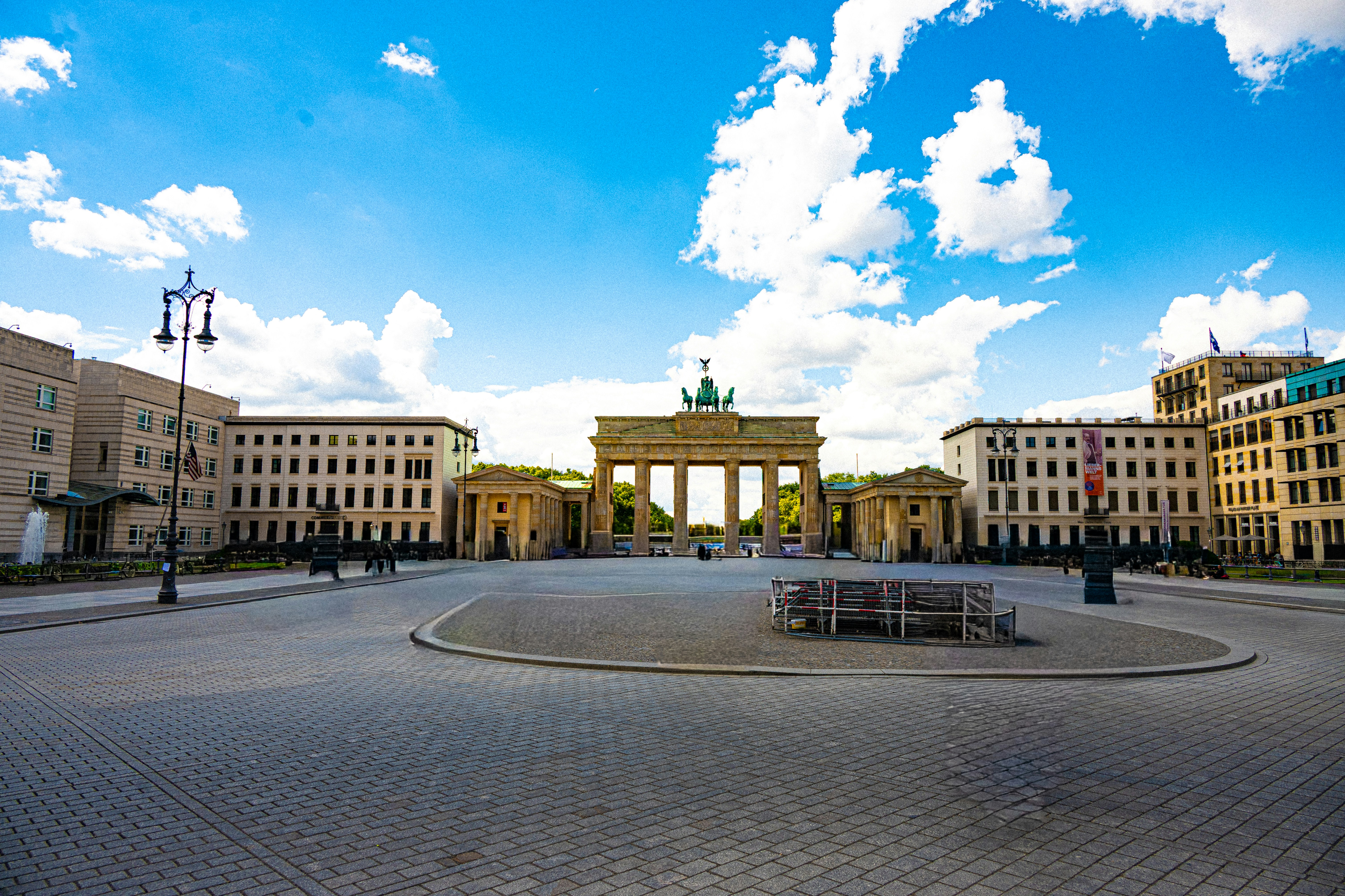 Quadrant of Liberty: Brandenburg Gate Framed at the City Square