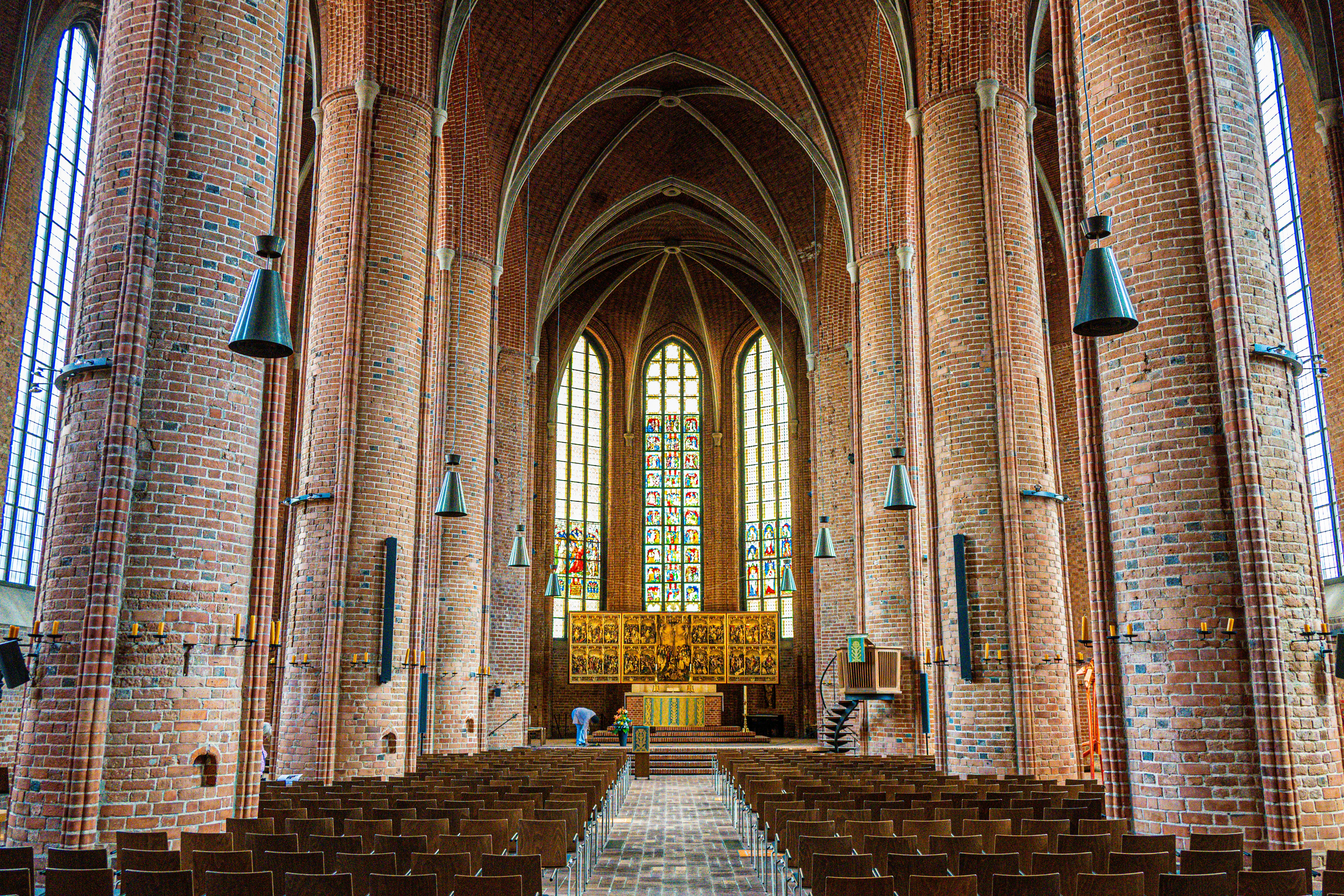 Vaulted Silence: A Gothic Cathedral's Aisle to the Altar