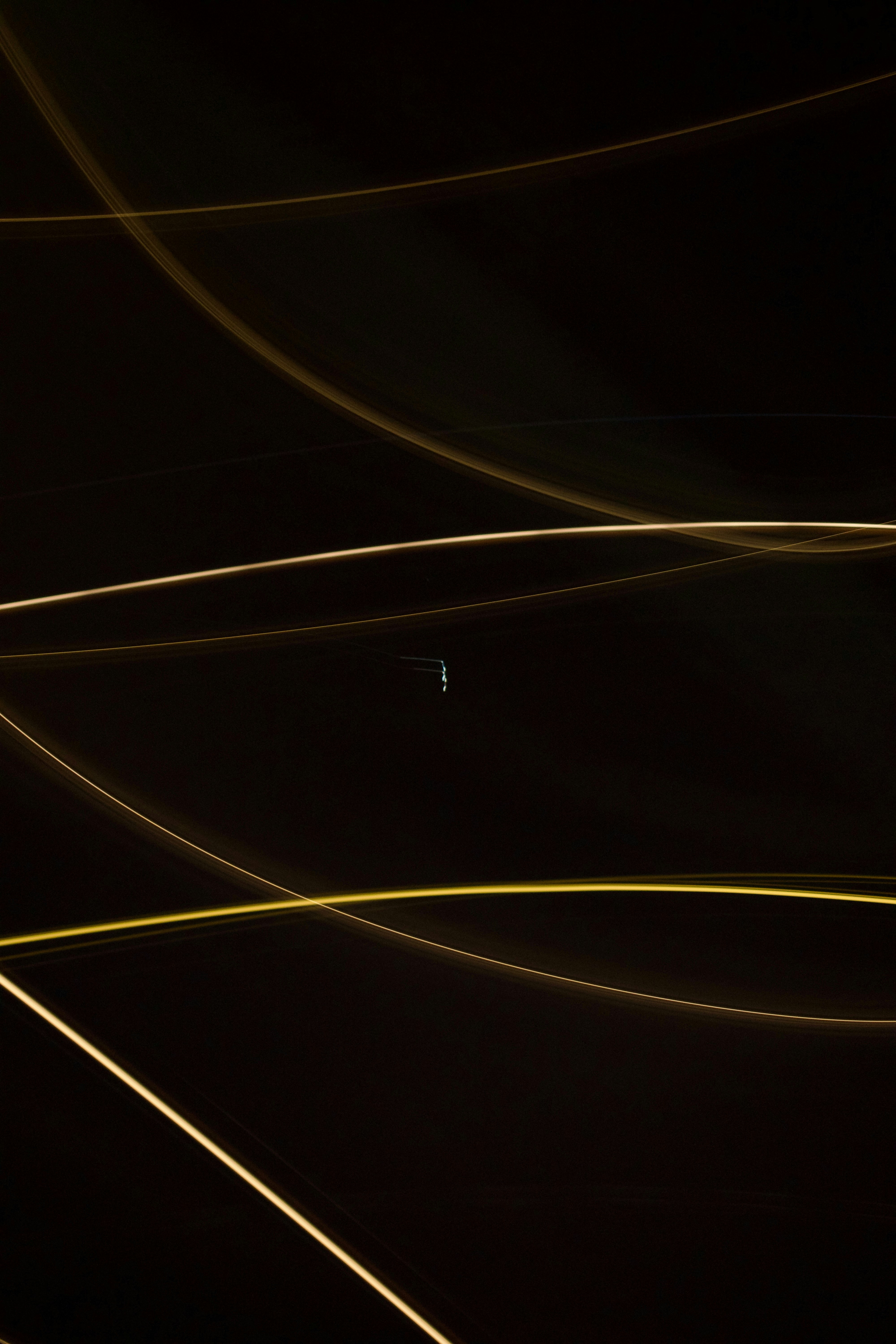 Midnight Light Trails Across a Velvet Sky