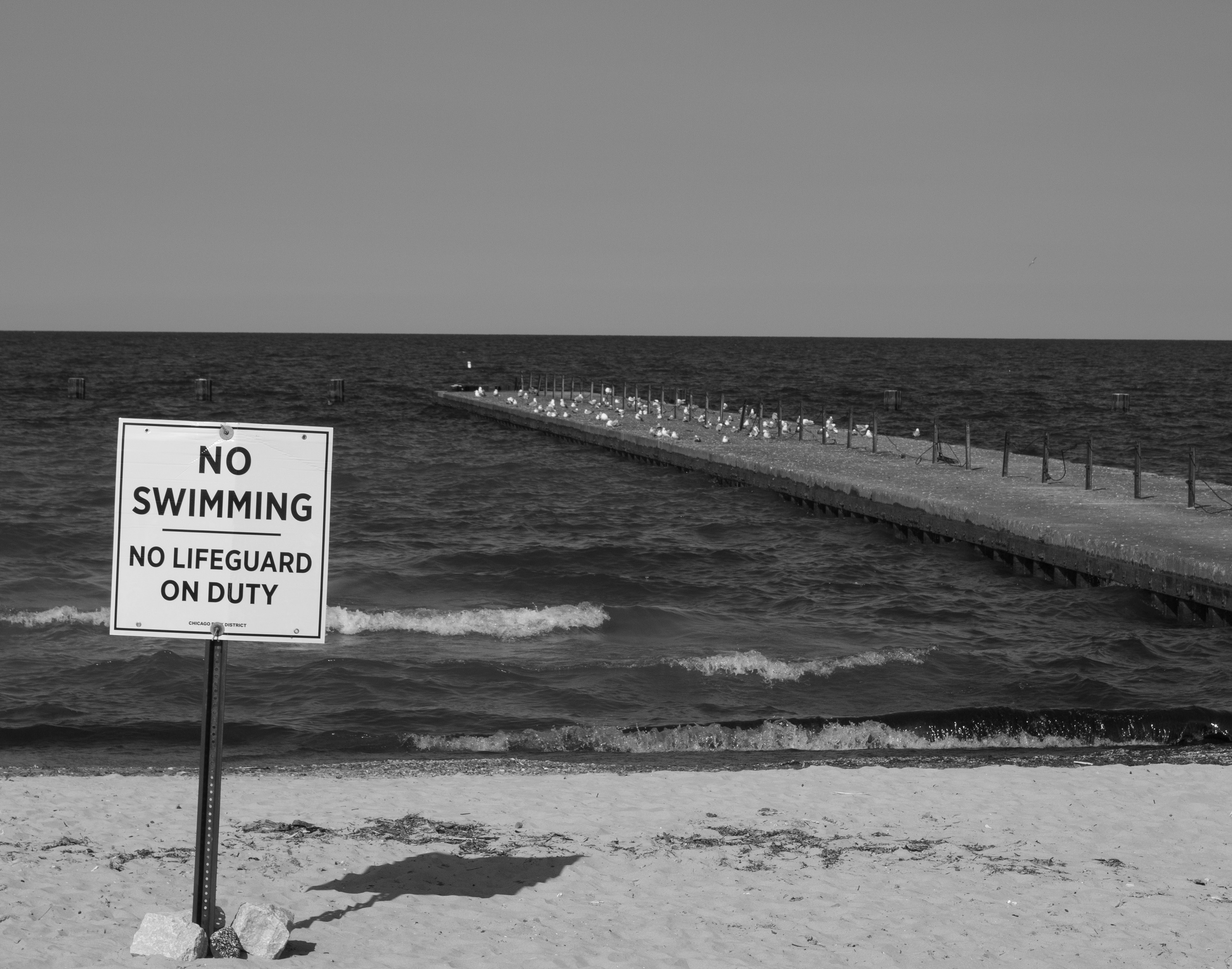 No Swimming, Silent Pier into the Sea