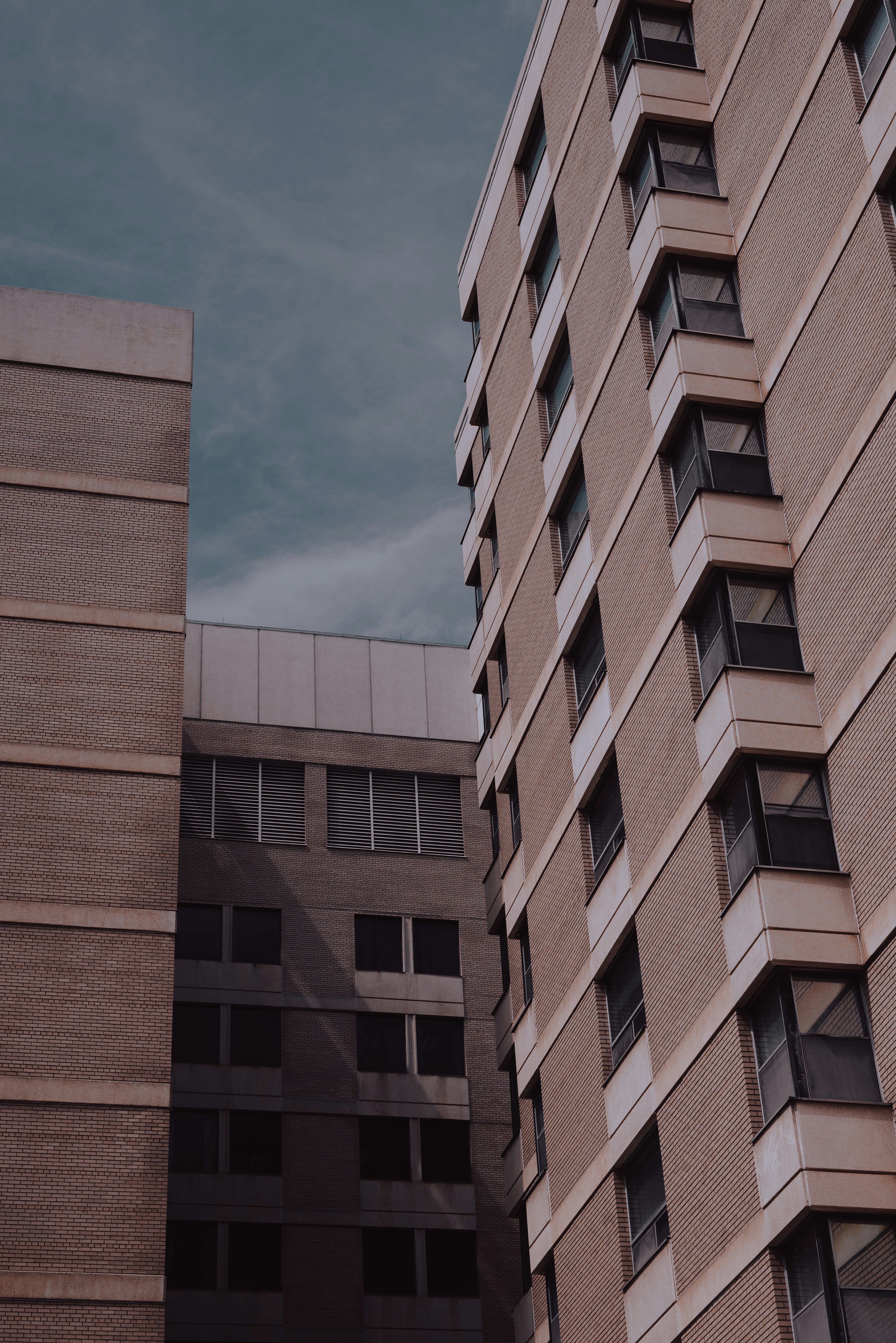 Urban Canyon: Two Concrete Worlds Lean Into the Sky