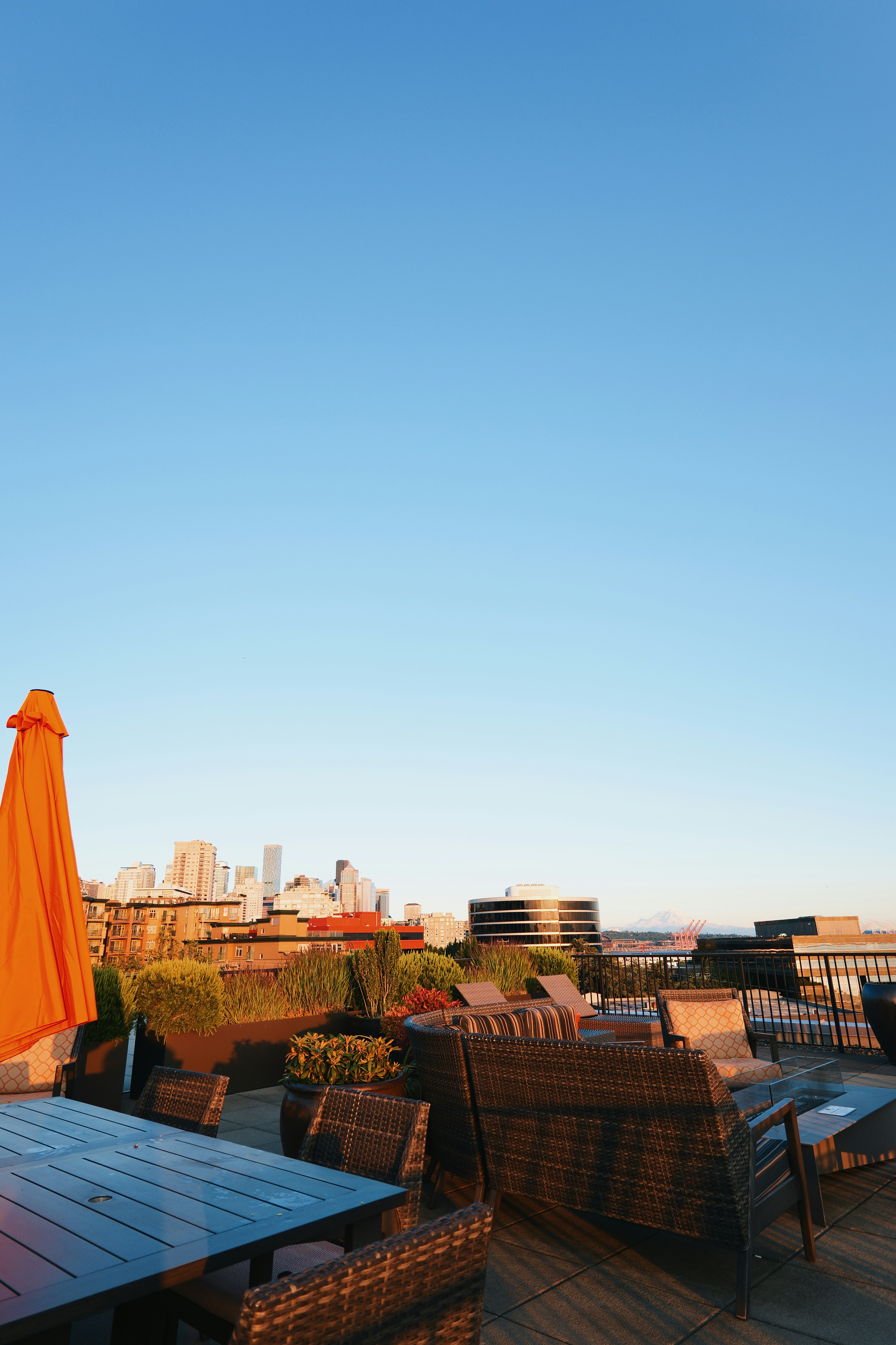 Sunlit Rooftop Lounge Afterglow