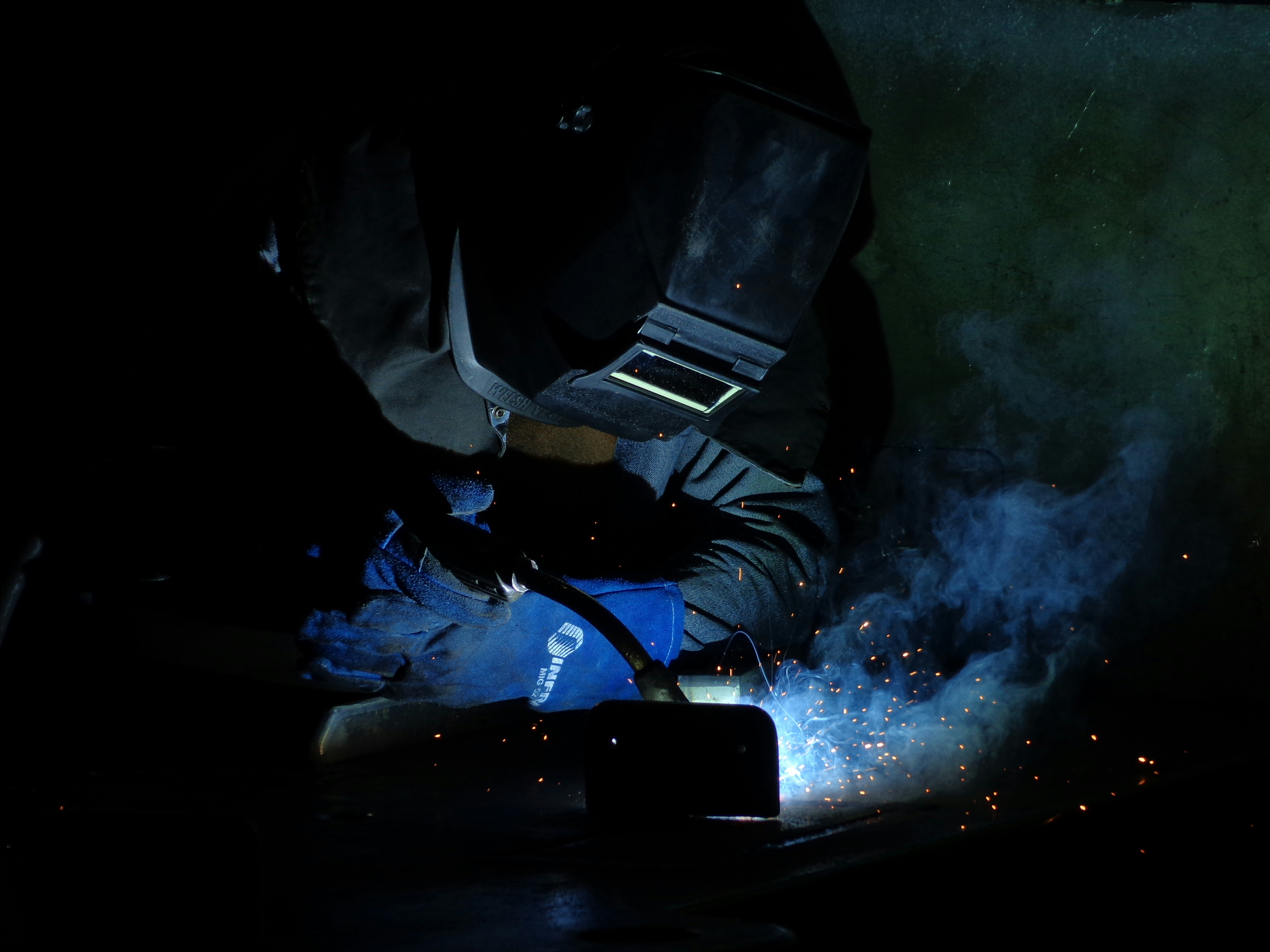 Sparks and Shield: Welding Breath in the Dark