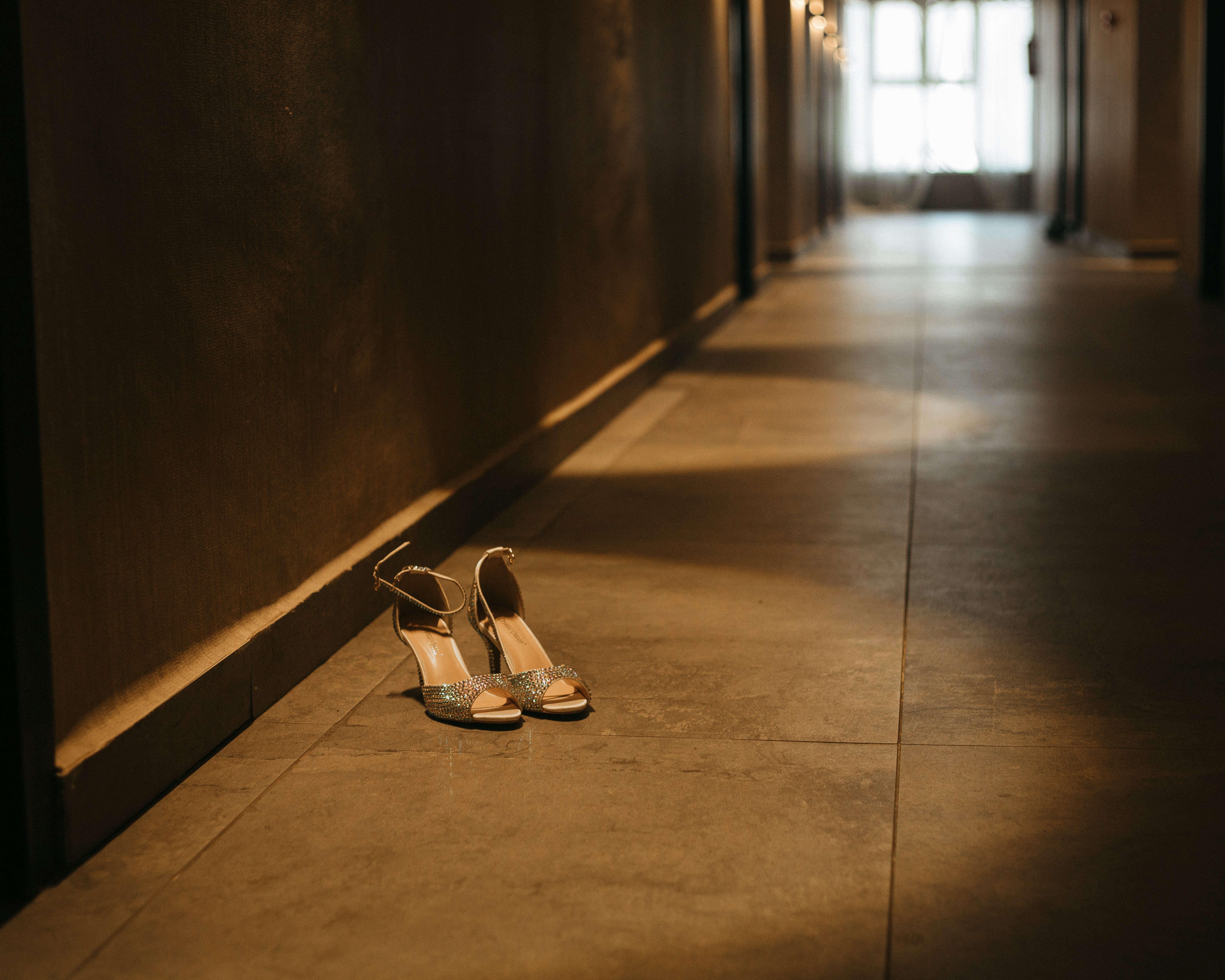 Silent Corridor Shoes: a Quiet Moment in the Hallway