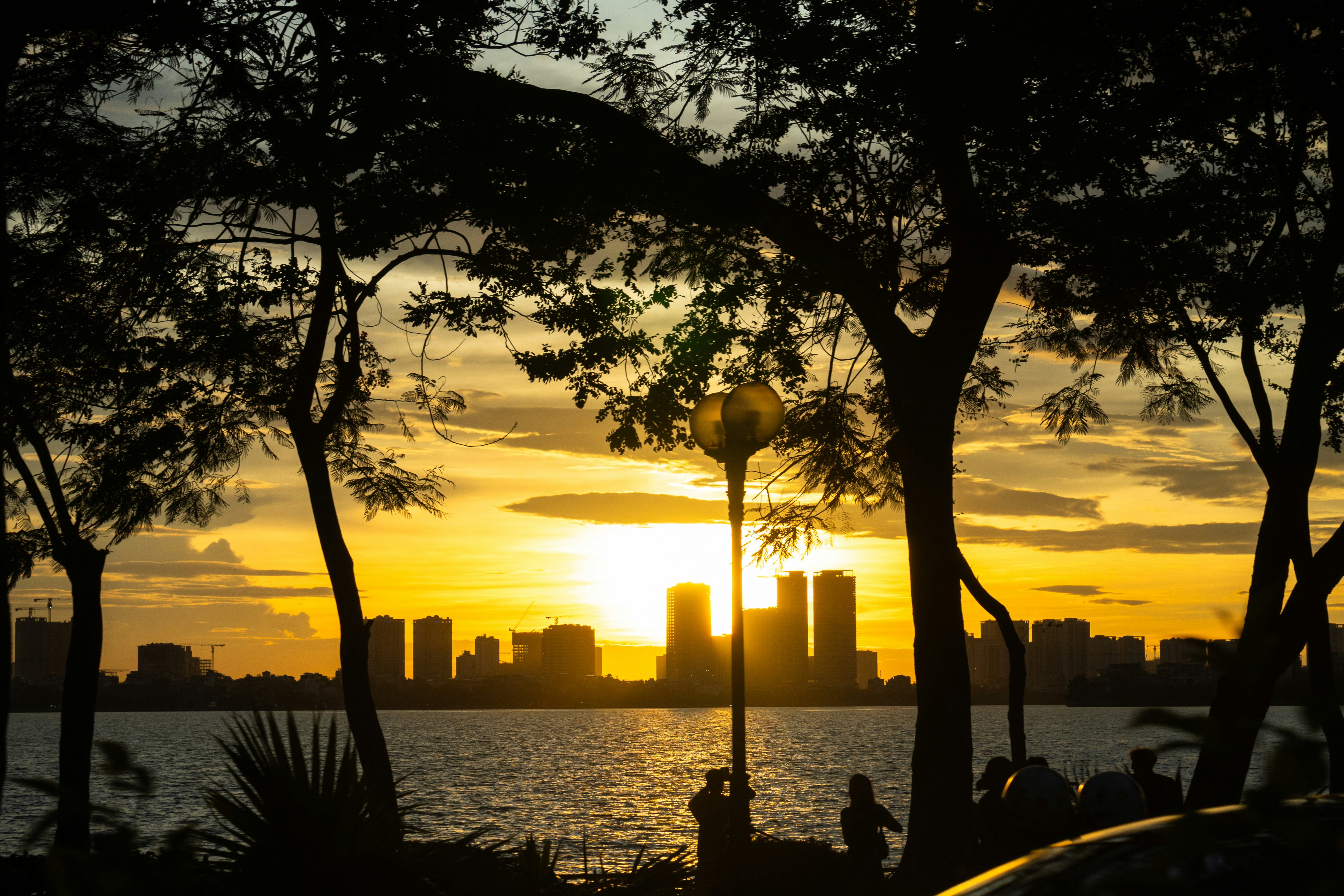 City Silhouette at Golden Hour