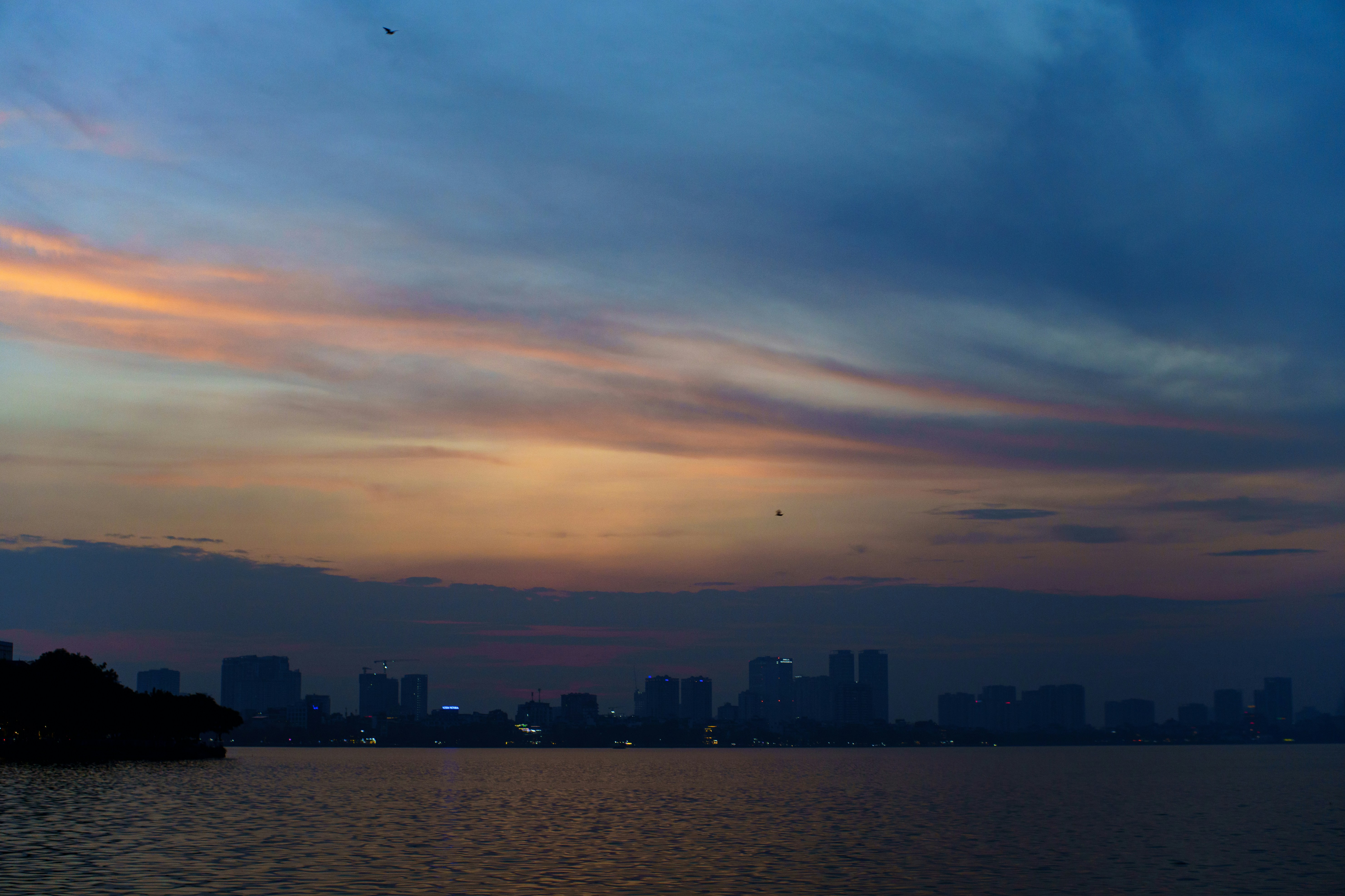 Dusk Over the Quiet City Horizon
