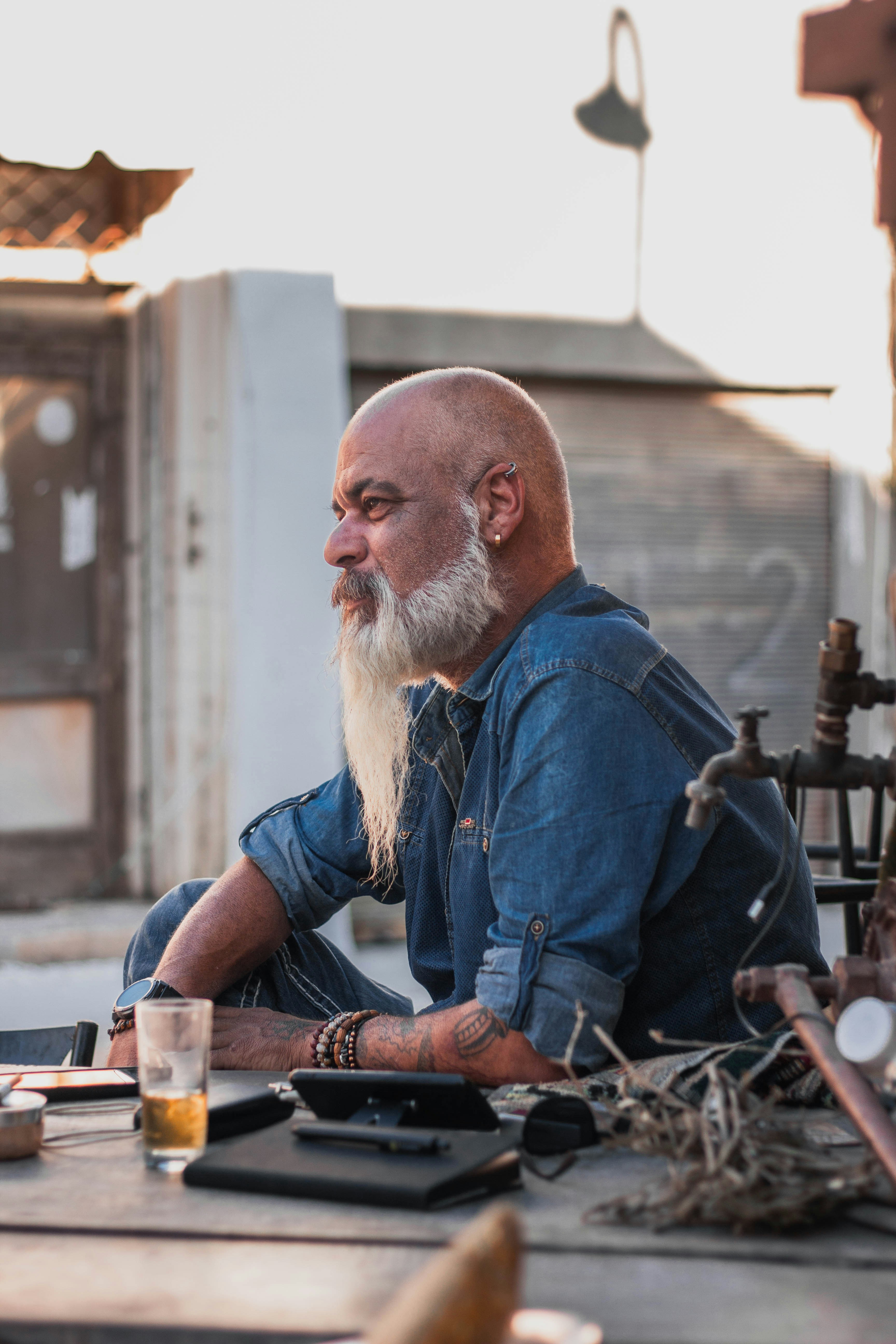 The Quiet Architect: A Veteran with Steel Veins and Blue Denim