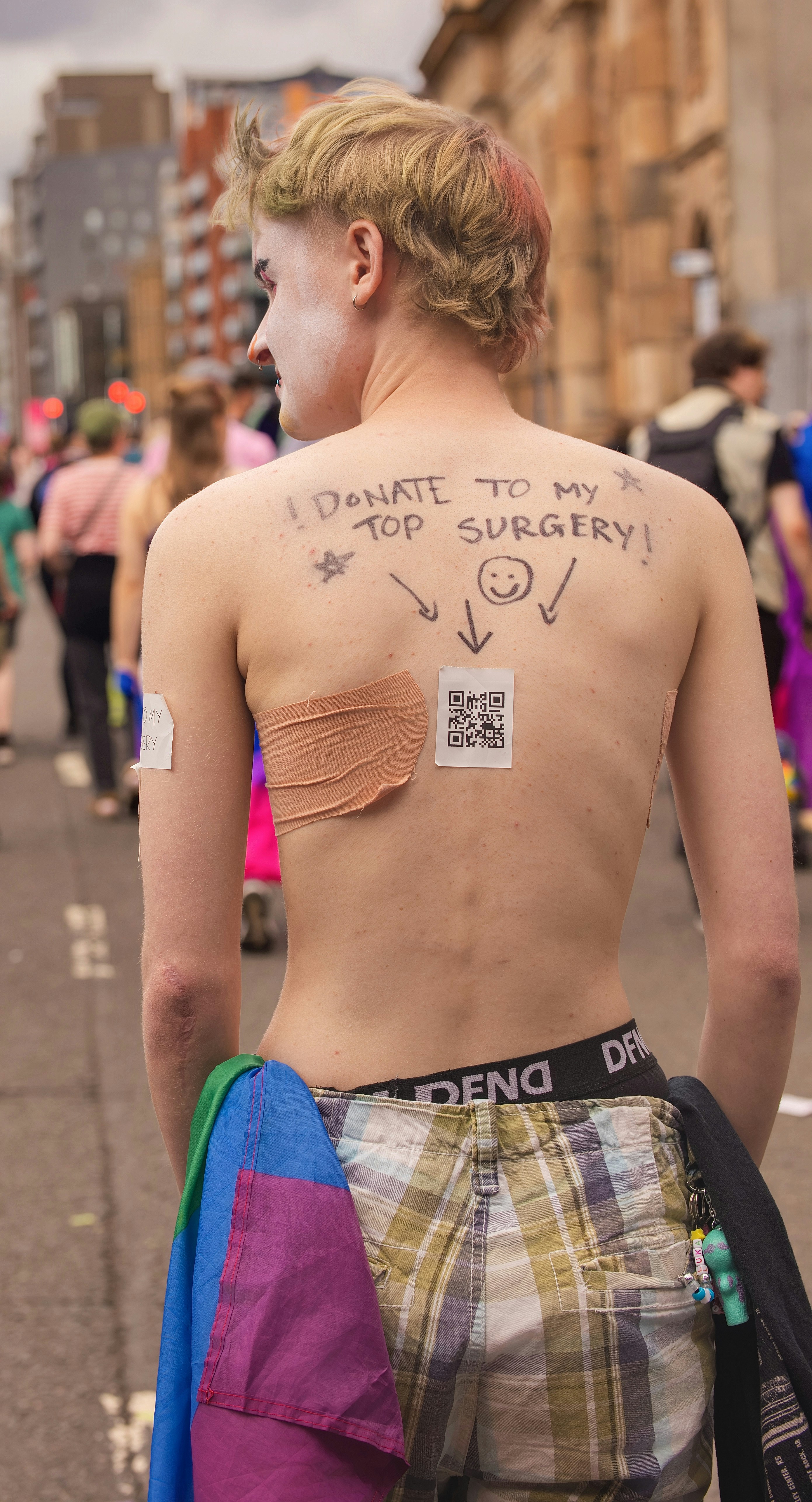 Patchwork of Courage: Back Tattoo and City Parade